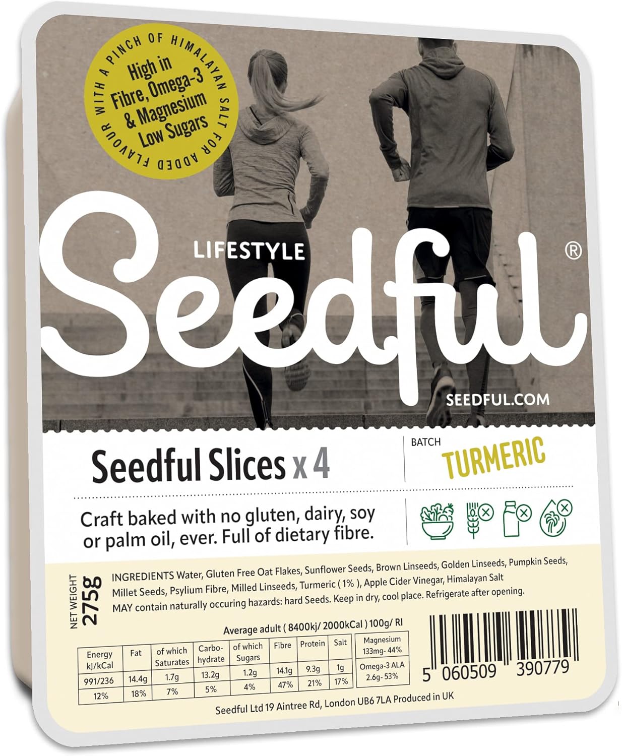 SEEDFUL Seeded Loaf with Turmeric 4 Slices 275g ( Multipack: 5 x 275g ...