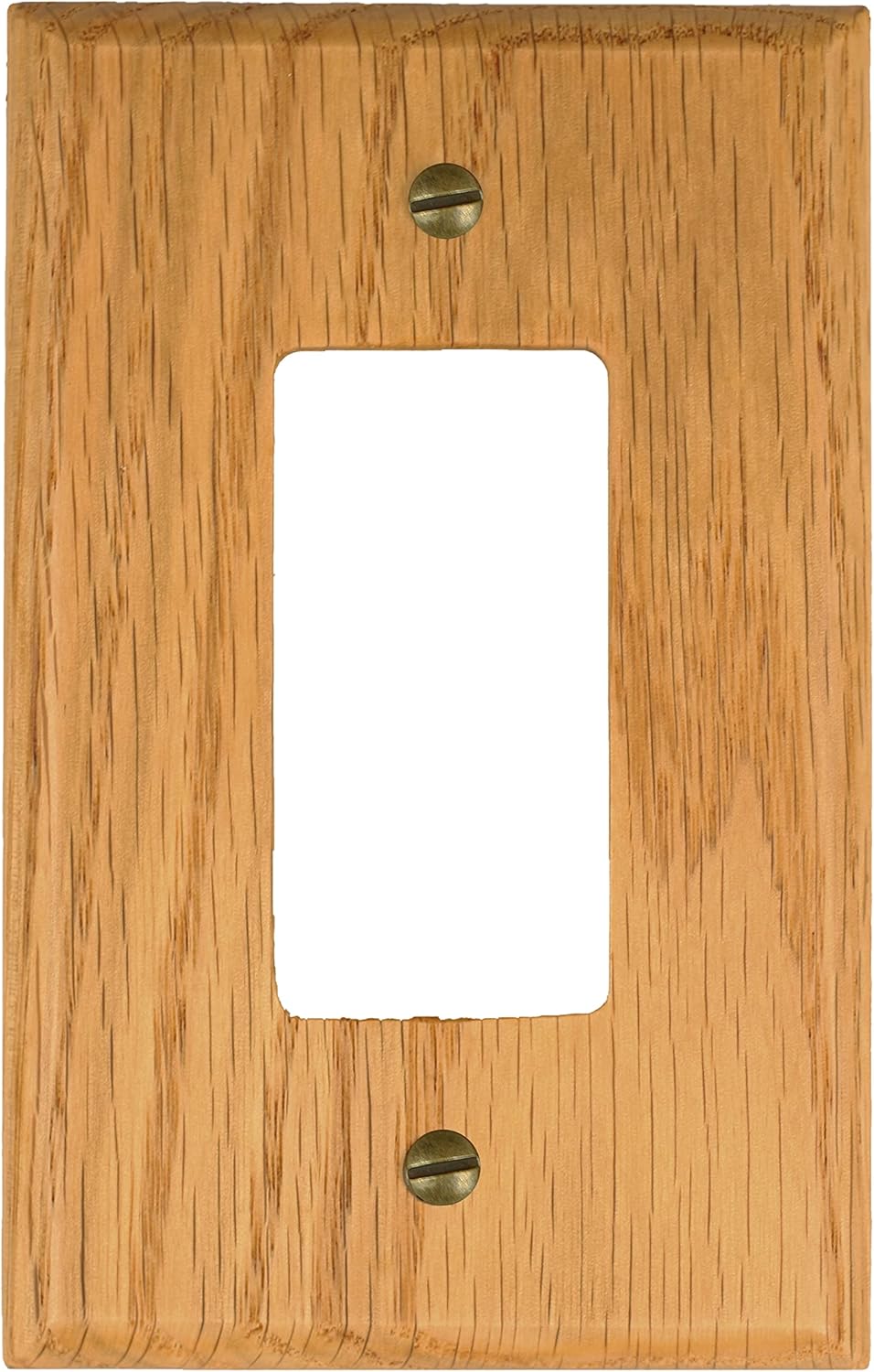 Traditional Style Solid Oak Wood, Switch plate, Single Rocker Wall ...