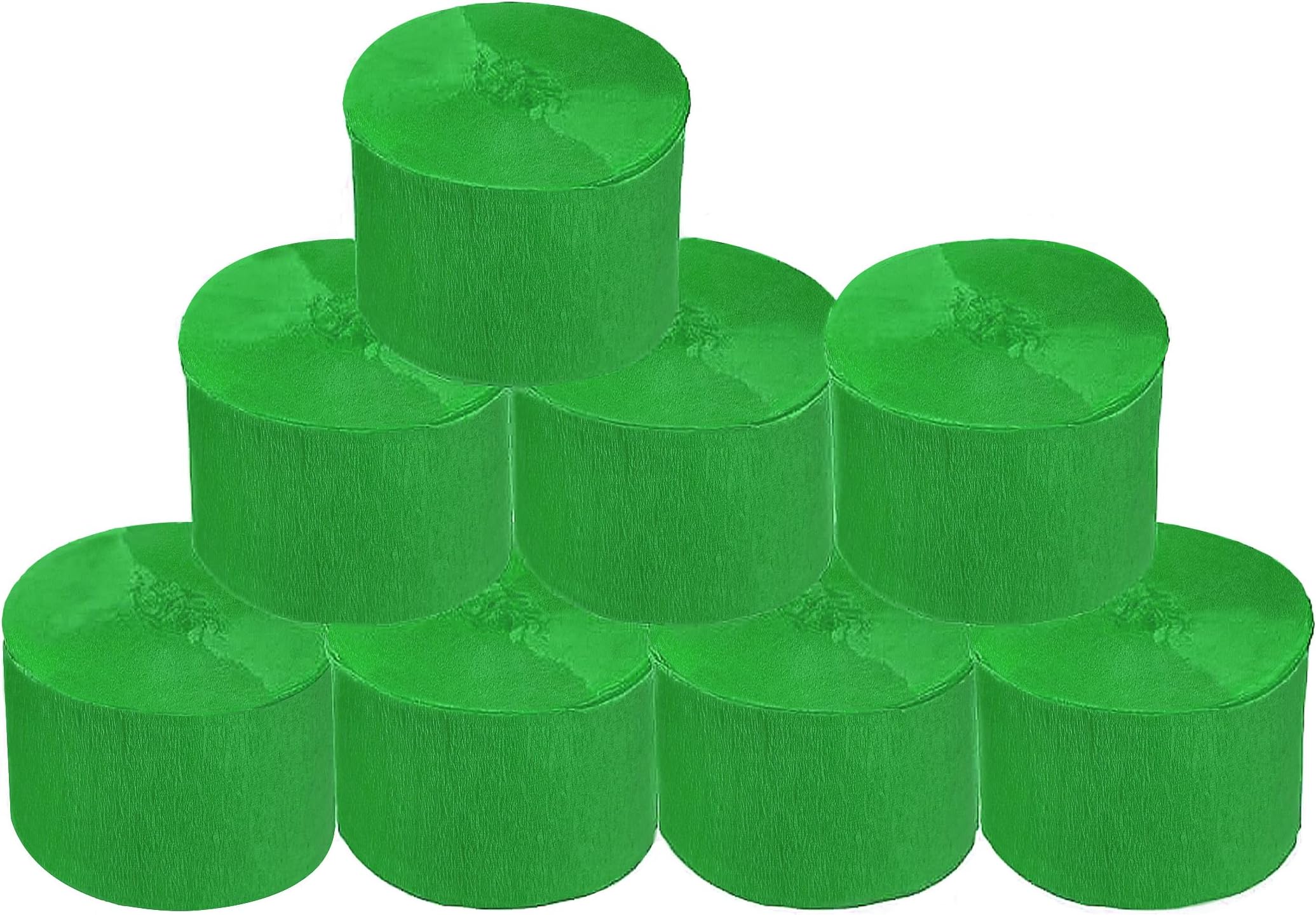 Amazon.com: TKEJZu Green Crepe Paper Streamer 492 Feet 6 Rolls Green ...