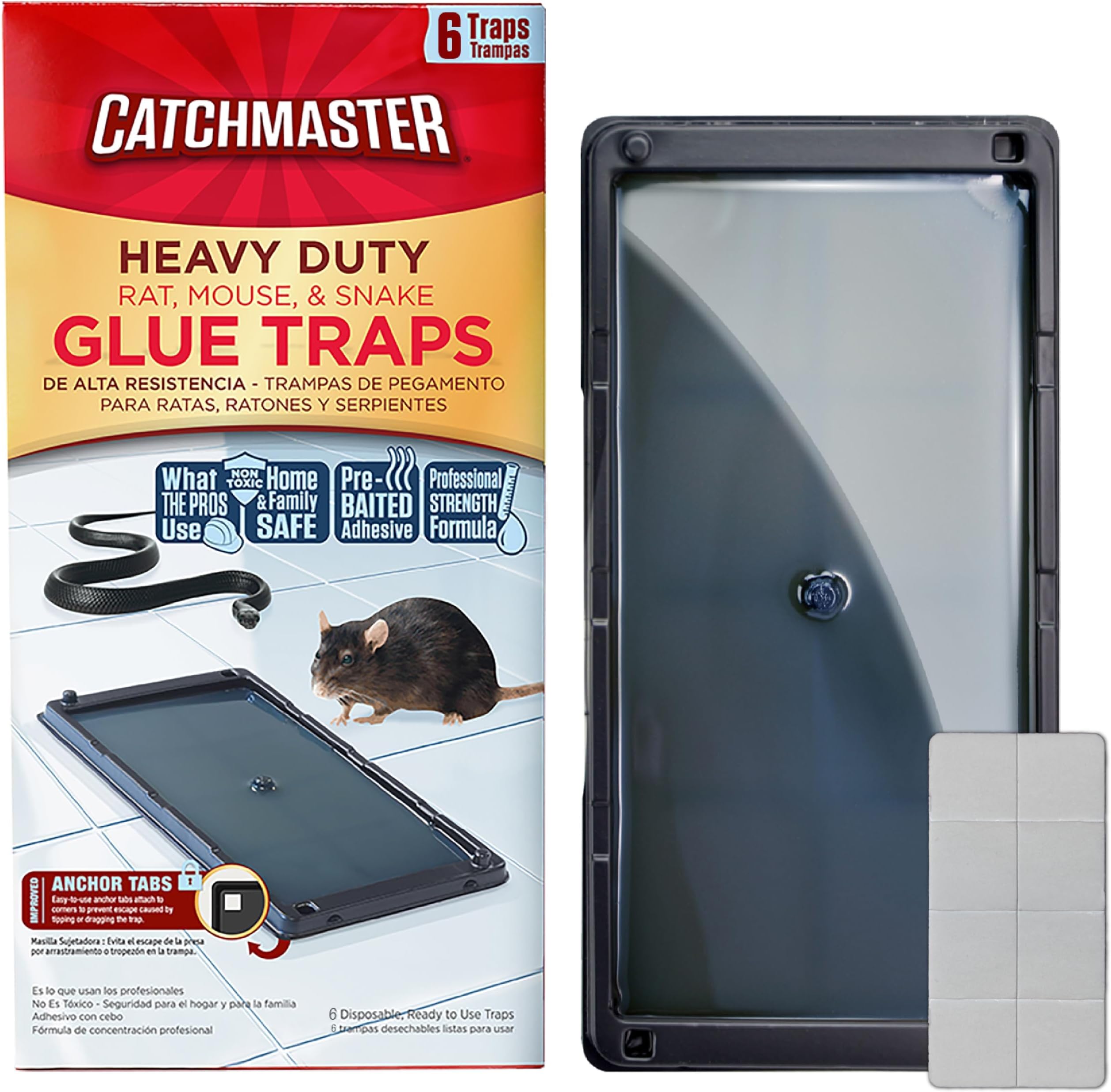 Amazon.com : Ultra-Efficient Glue Mouse & Rat Traps -12 Pack Large ...