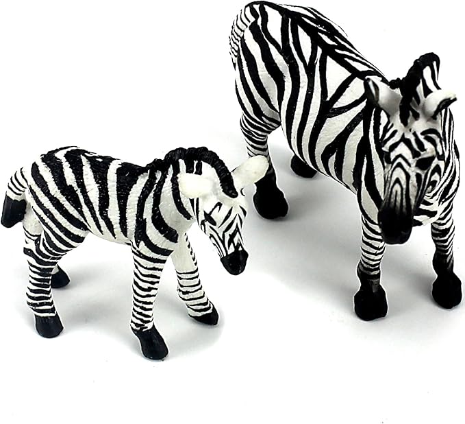 musykrafties African Jungle Animals Toy Zebras Figure Realistic Plastic ...