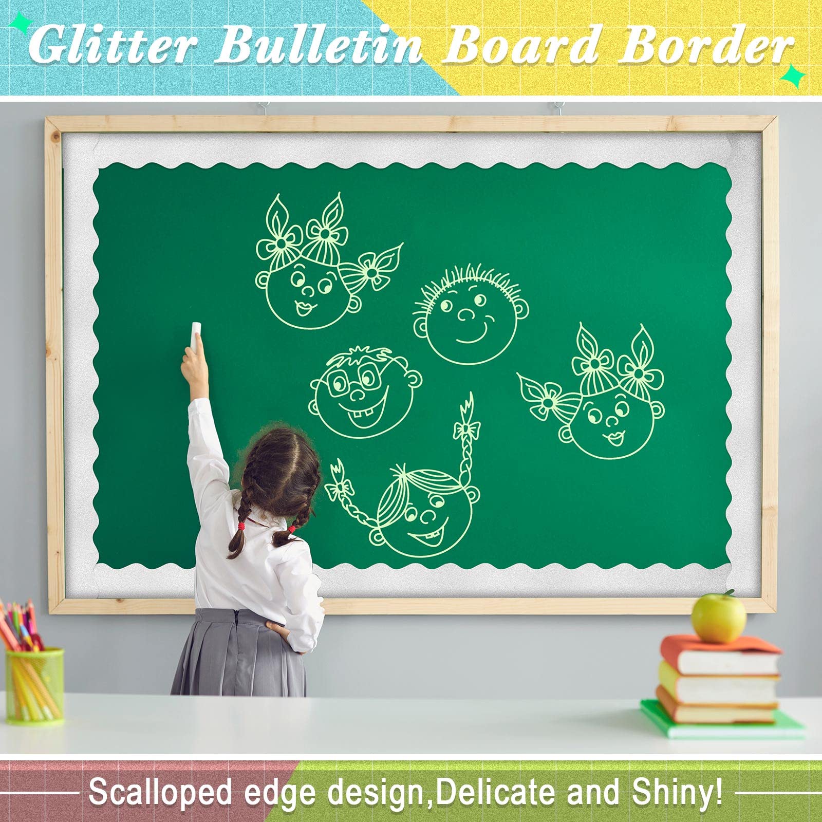 Snapklik.com : Yexiya 65 Feet Self Adhesive Bulletin Board Borders ...