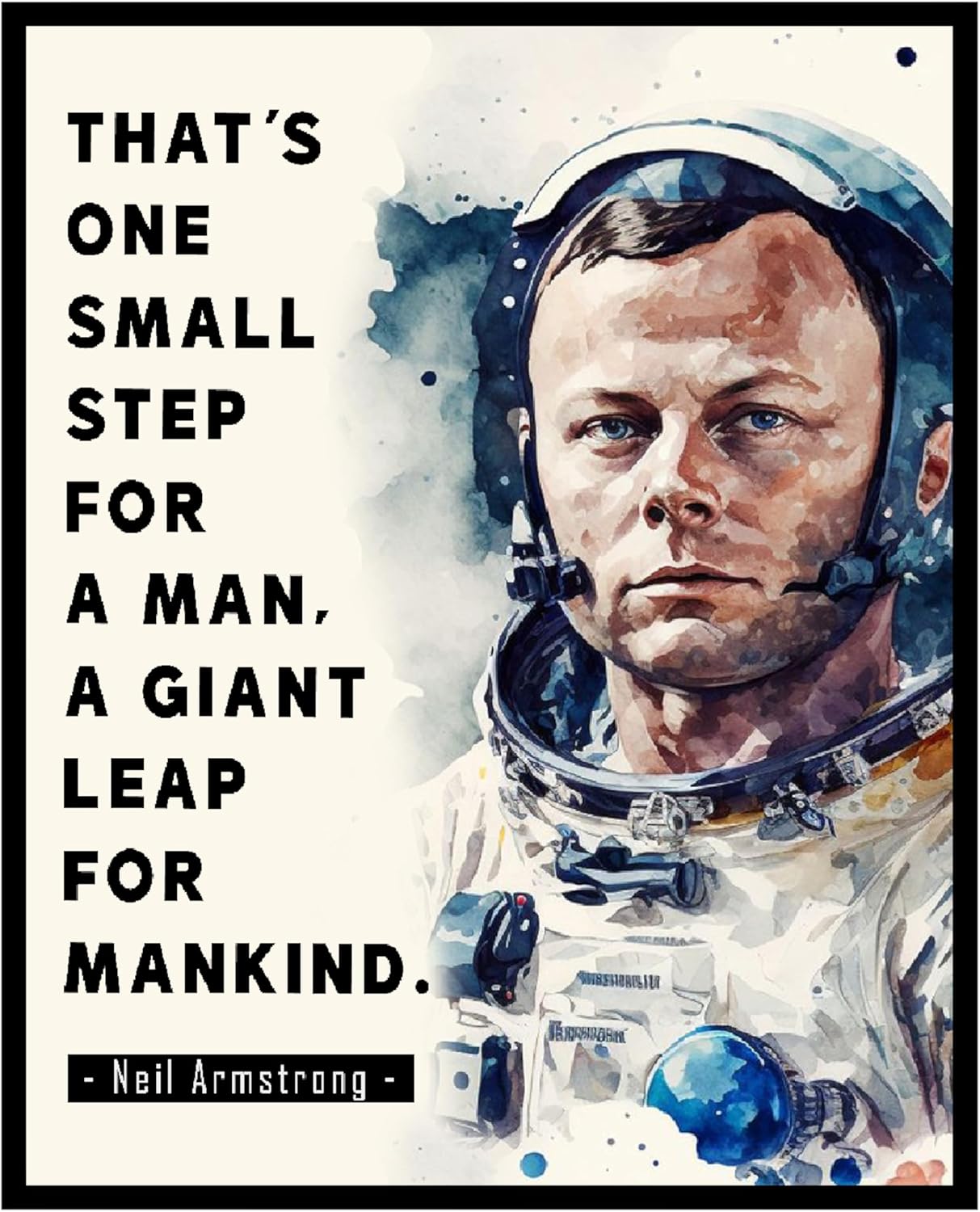 Amazon.com: Poster Master Giant Leap For Mankind Poster - Neil ...