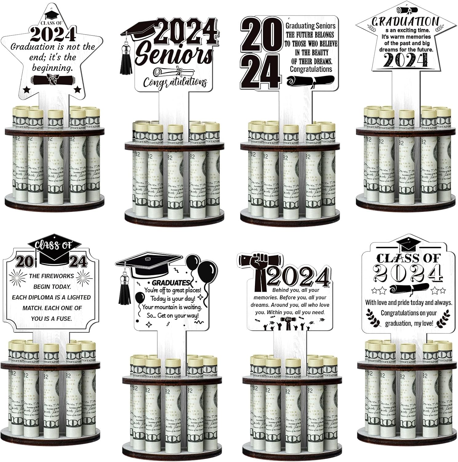 Amazon.com : Suzile 8 Pcs Graduation Money Holder for Cash Gift Class ...