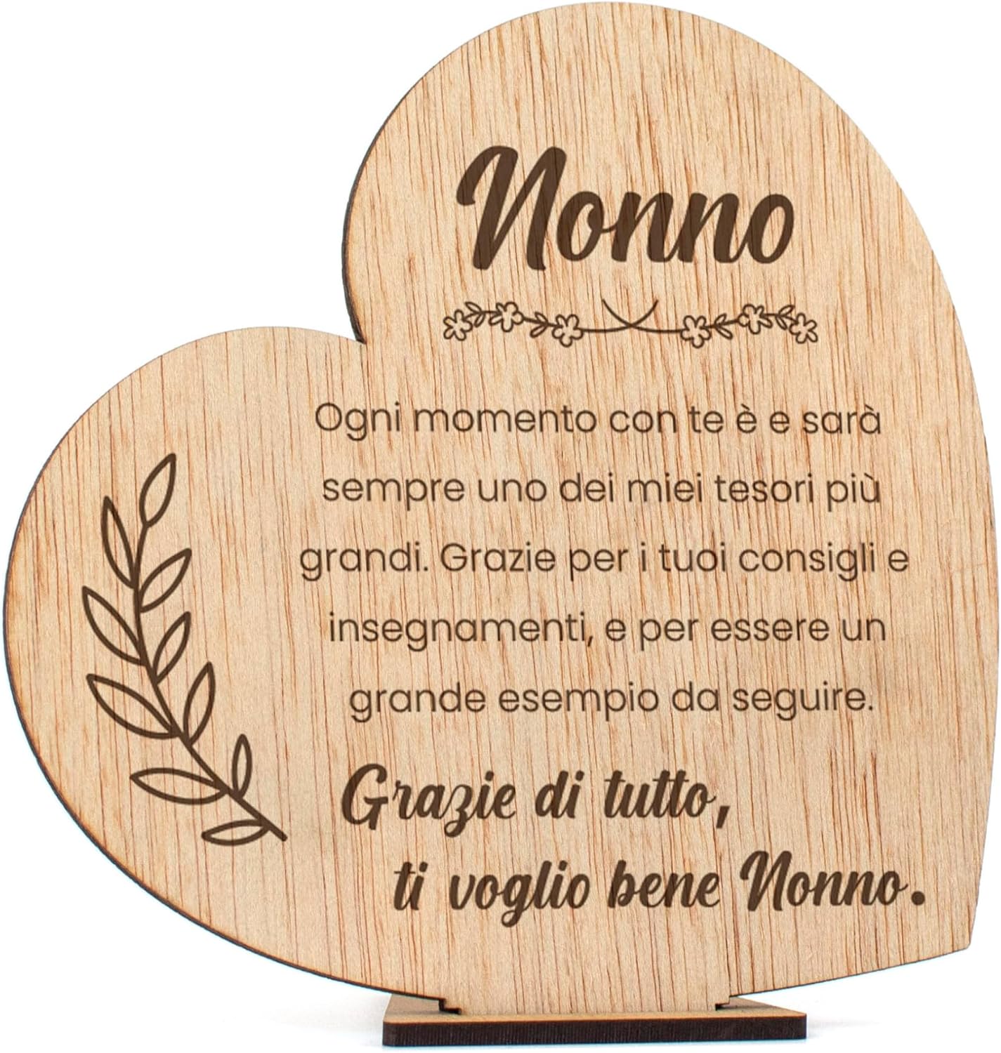 CONTRAXT Carta Biglietti di auguri Nonno in legno. Regali speciali ...