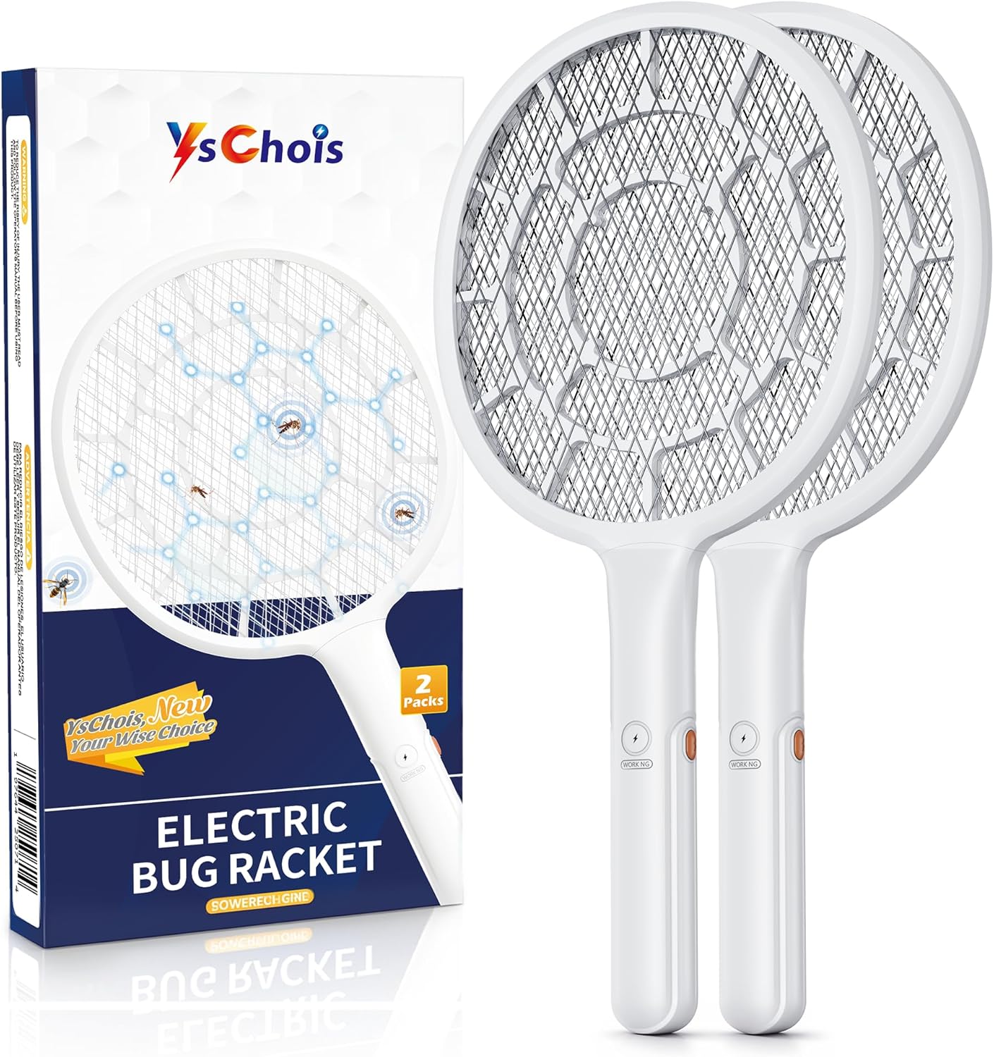 Amazon.com : YsChois Electric Fly Swatter, Bug Zapper, Mosquito Zapper ...