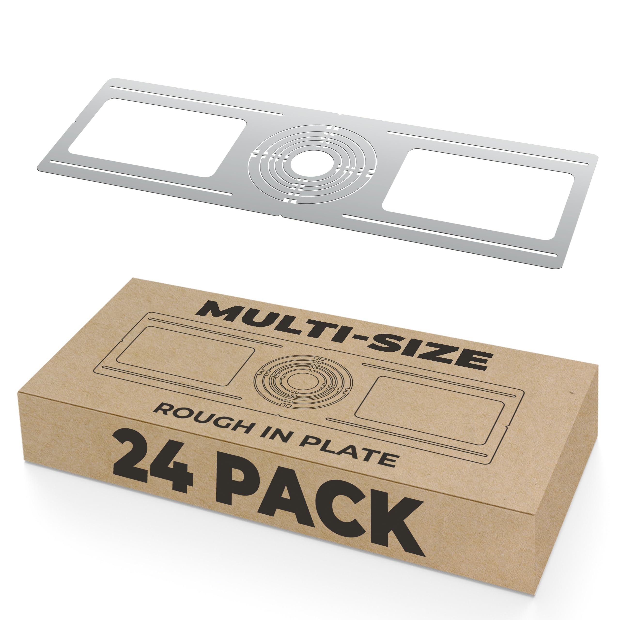 OHLECTRIC 24 Pack – New Construction Mounting Plate – Muti-Size 2”, 3 ...