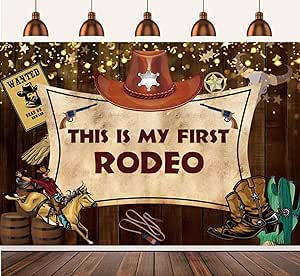 Amazon.com : Western Style Photo Banner Background Photography My First ...