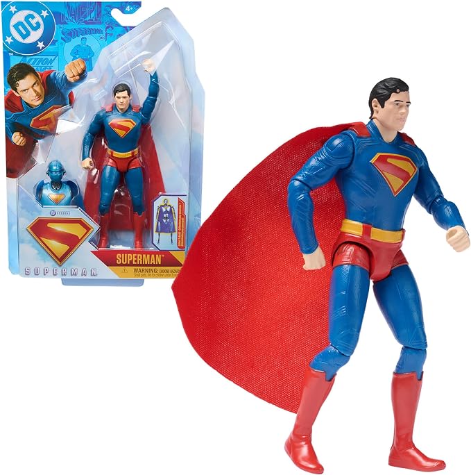 Amazon.com: DC Comics, Superman 6-Inch Action Figure, Authentic ...