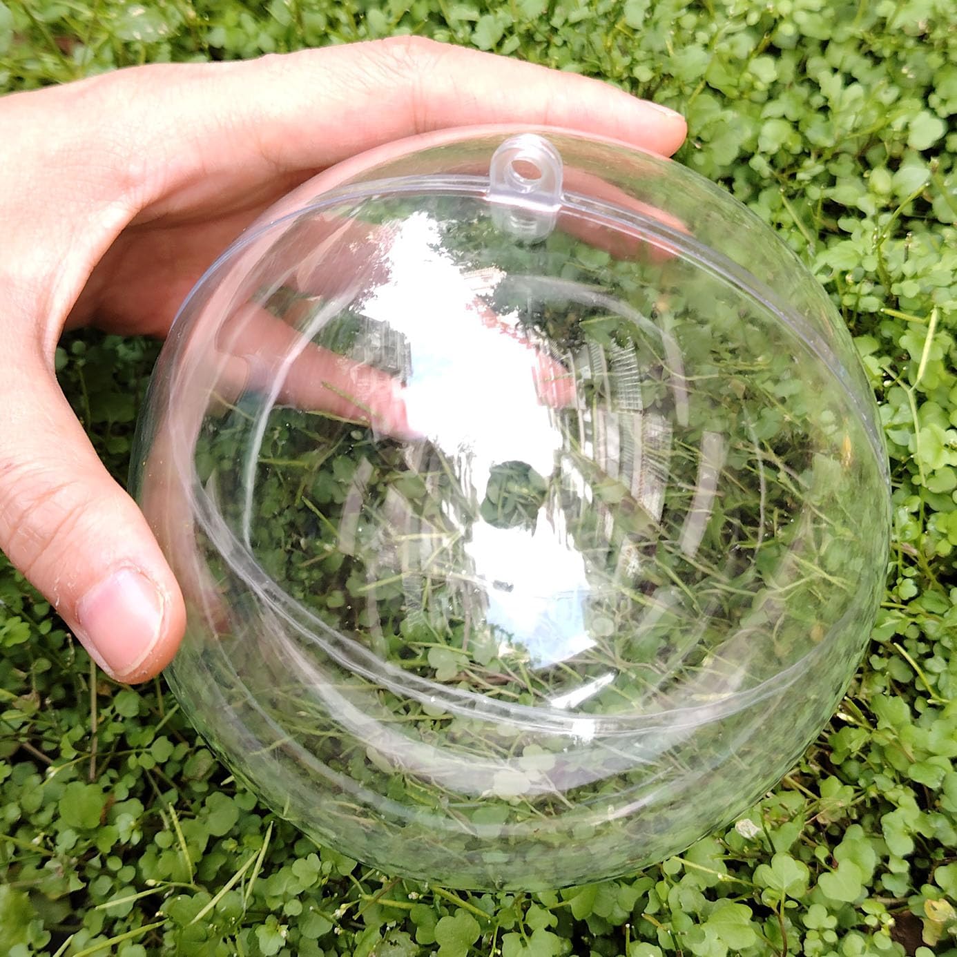 Amazon.com: Luxdesc (120mm) 10Pcs Extra Large Clear Baubles for Crafts ...