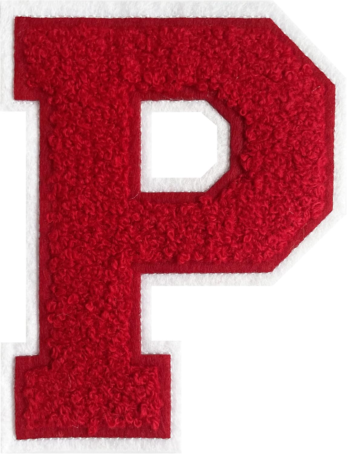 Amazon.com: 4-1/2" Letterman Jacket Patches Red Chenille Letter Patches ...
