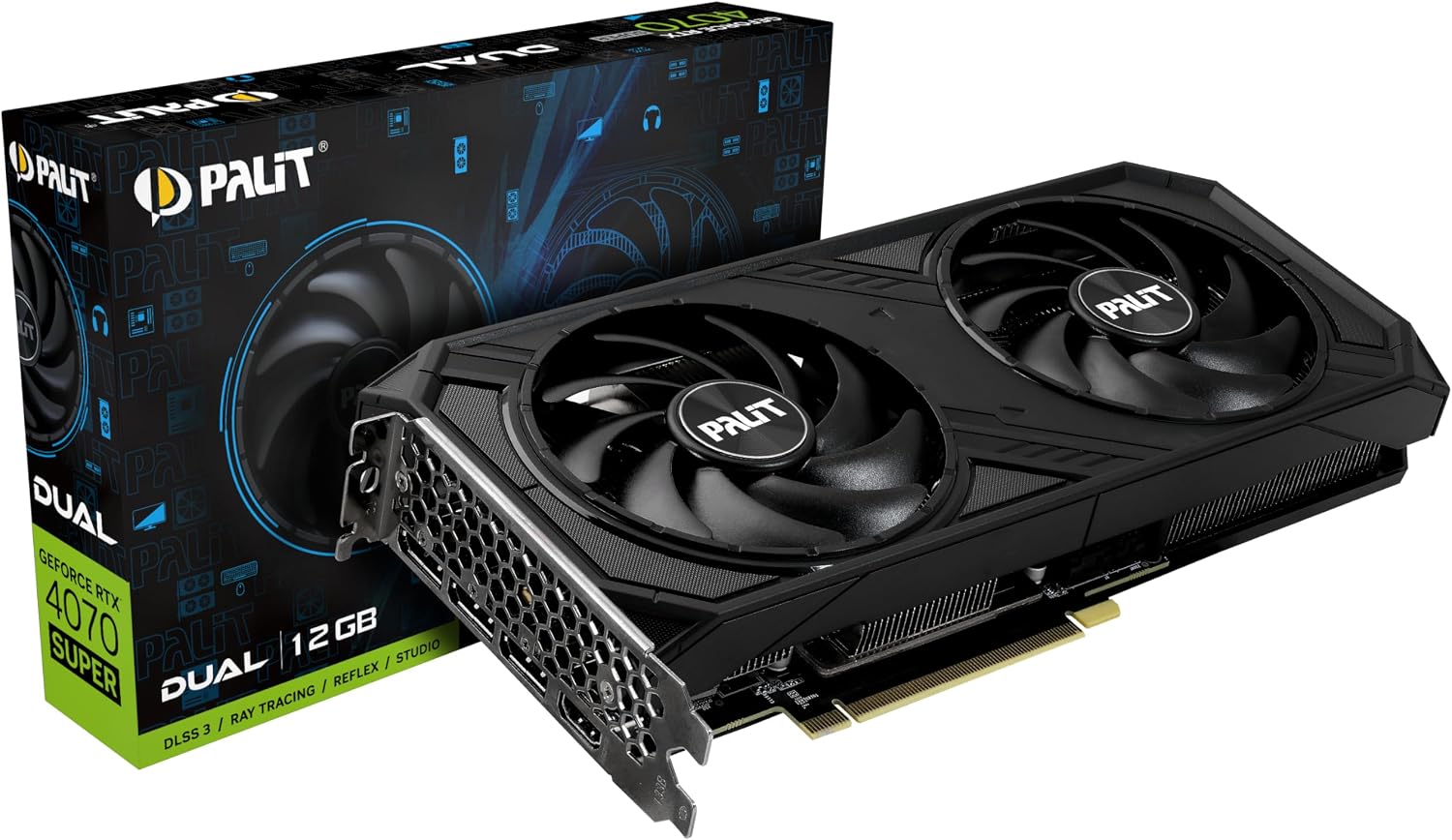 Amazon.com: Palit GeForce RTX 4070 Super Dual 12GB / NED407S019K9-1043D ...