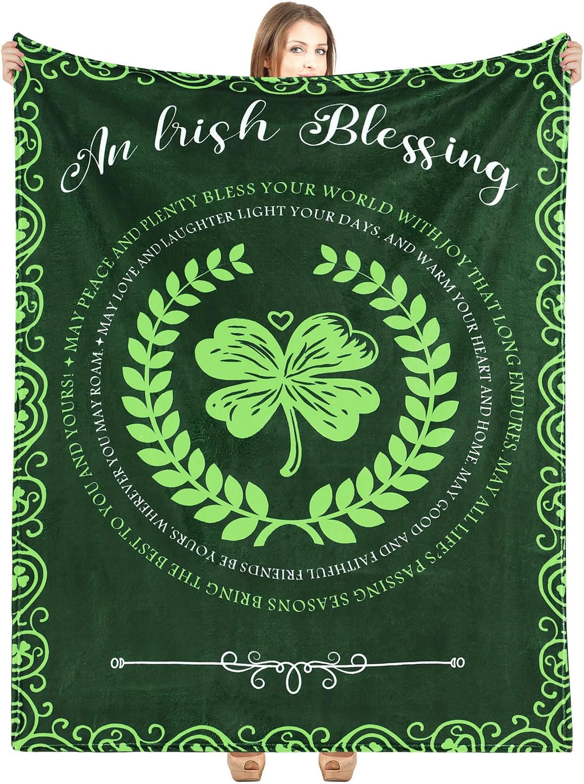 Amazon.com: Buryeah Irish Blessing Throw Blanket Irish Blessing Gift ...