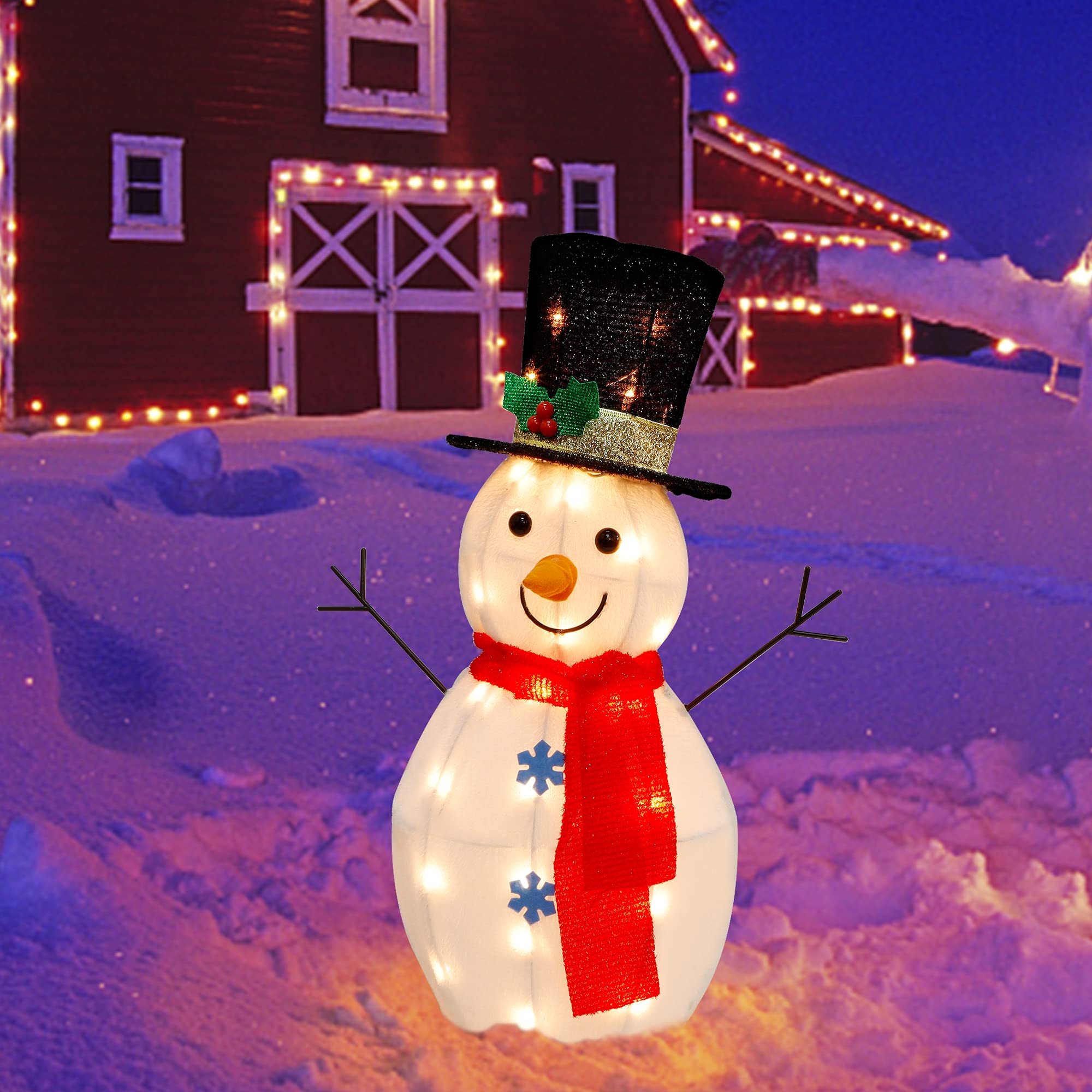 Real Christmas Snowman