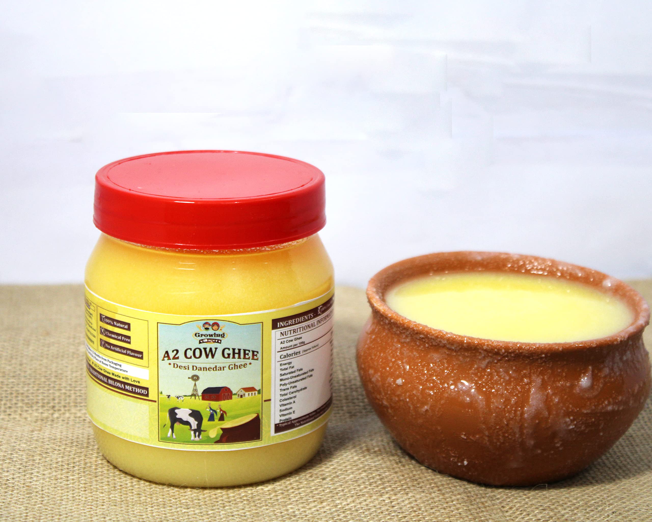 Growing Villagers A2 Desi Cow Ghee Vedic Bilona Method Premium ...