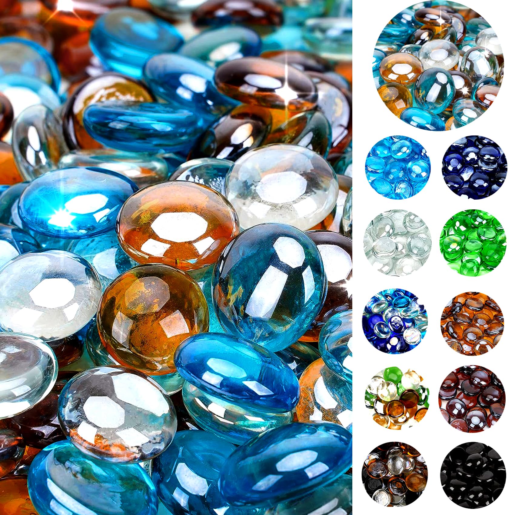 Snapklik.com : Onlyfire 10 Pounds Fire Glass Beads For Propane Fire Pit ...