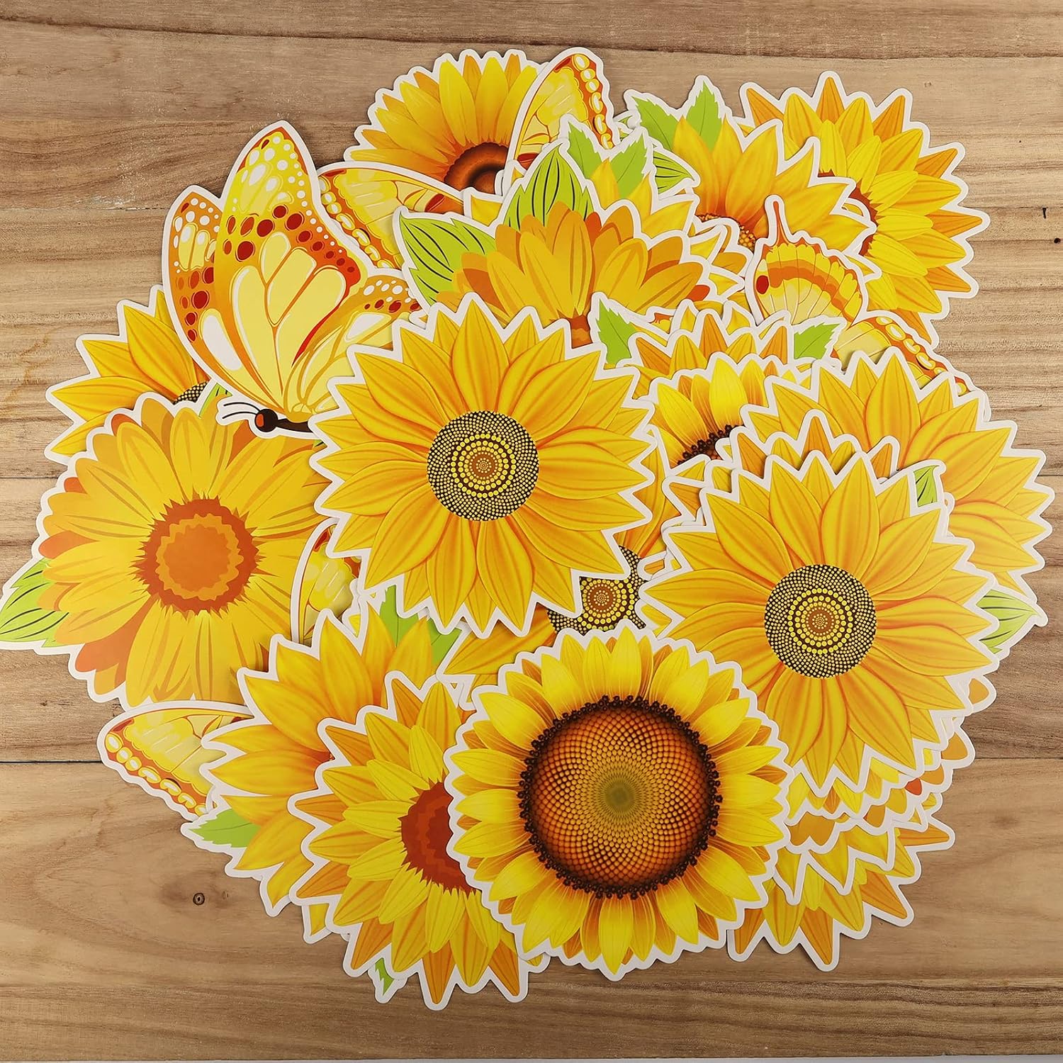 AIEX 45pcs Summer Bulletin Board Cutouts, Creative Flowers Cutouts ...