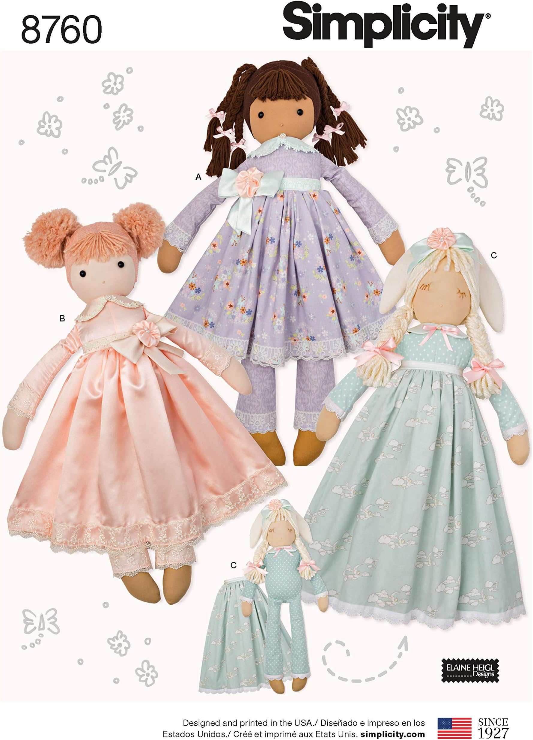 Amazon.com: MCCALLS CRAFTS #3760 COUNTRY RABBITS IN 3 SIZES BY FAYE ...