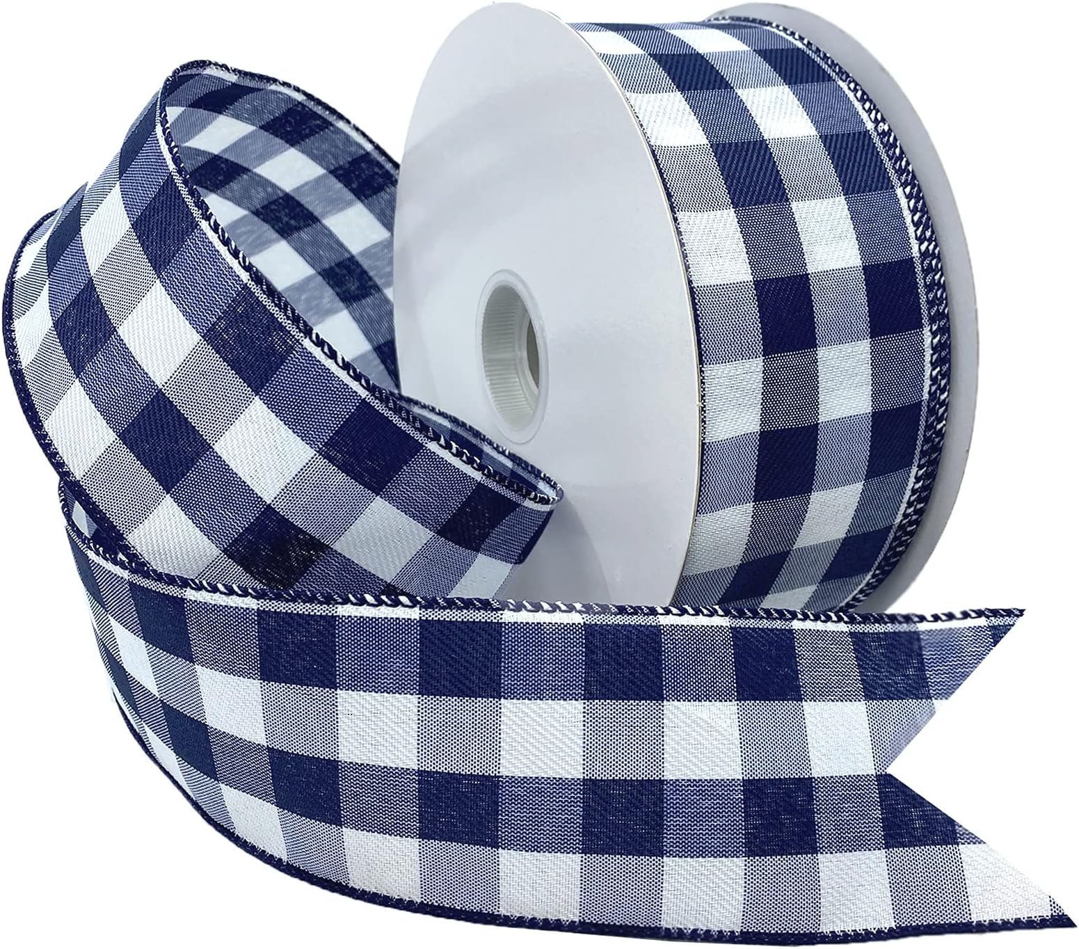 Amazon.com: Morex Ribbon Wired Gingham Style Ribbon