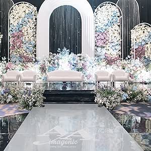 Amazon.com: Leblett 1x10M Mirror Rug,Double Sided Bright Reflective ...