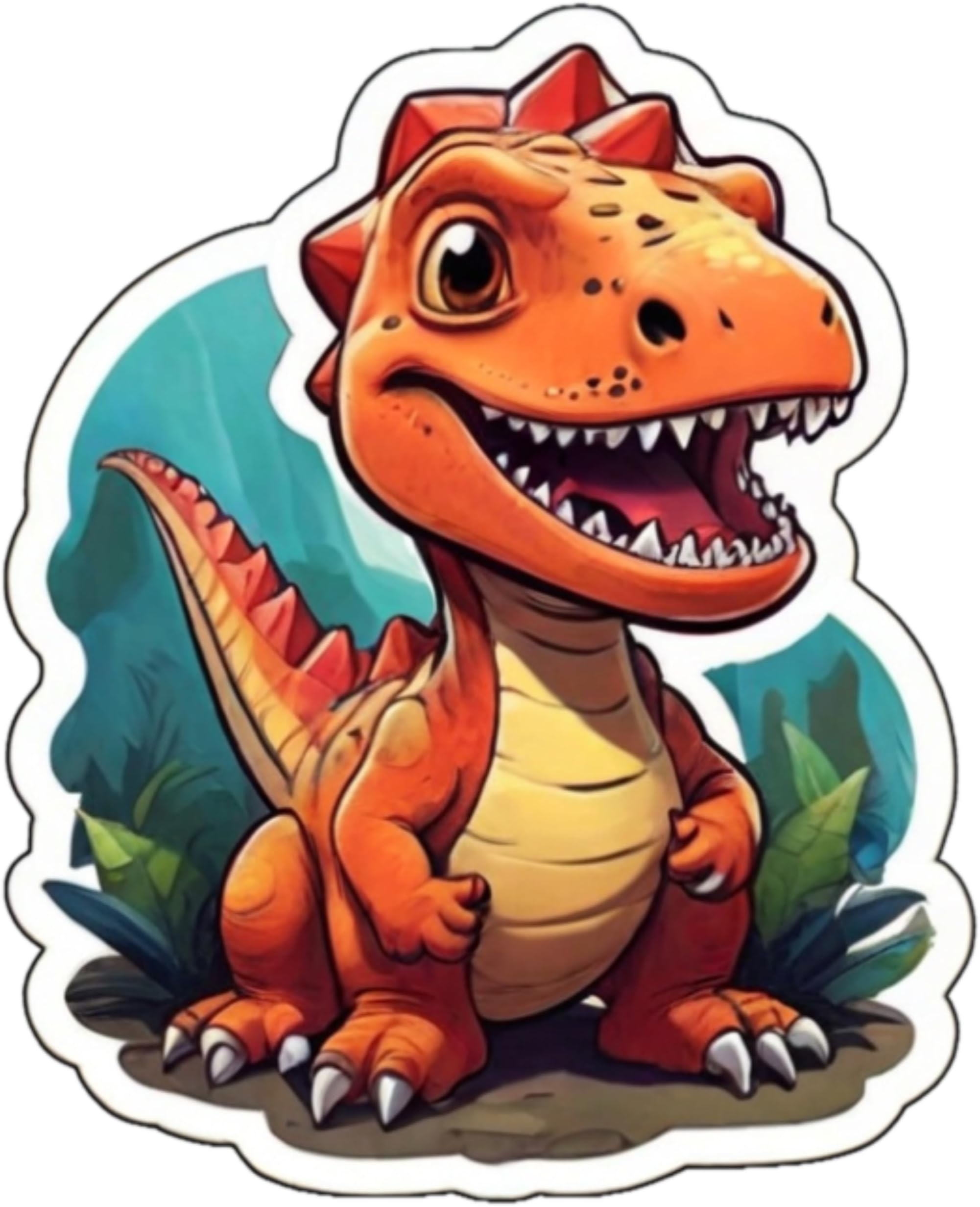 Amazon.com: Dinosaur Sticker Decal Vinyl Small Waterproof for Water ...