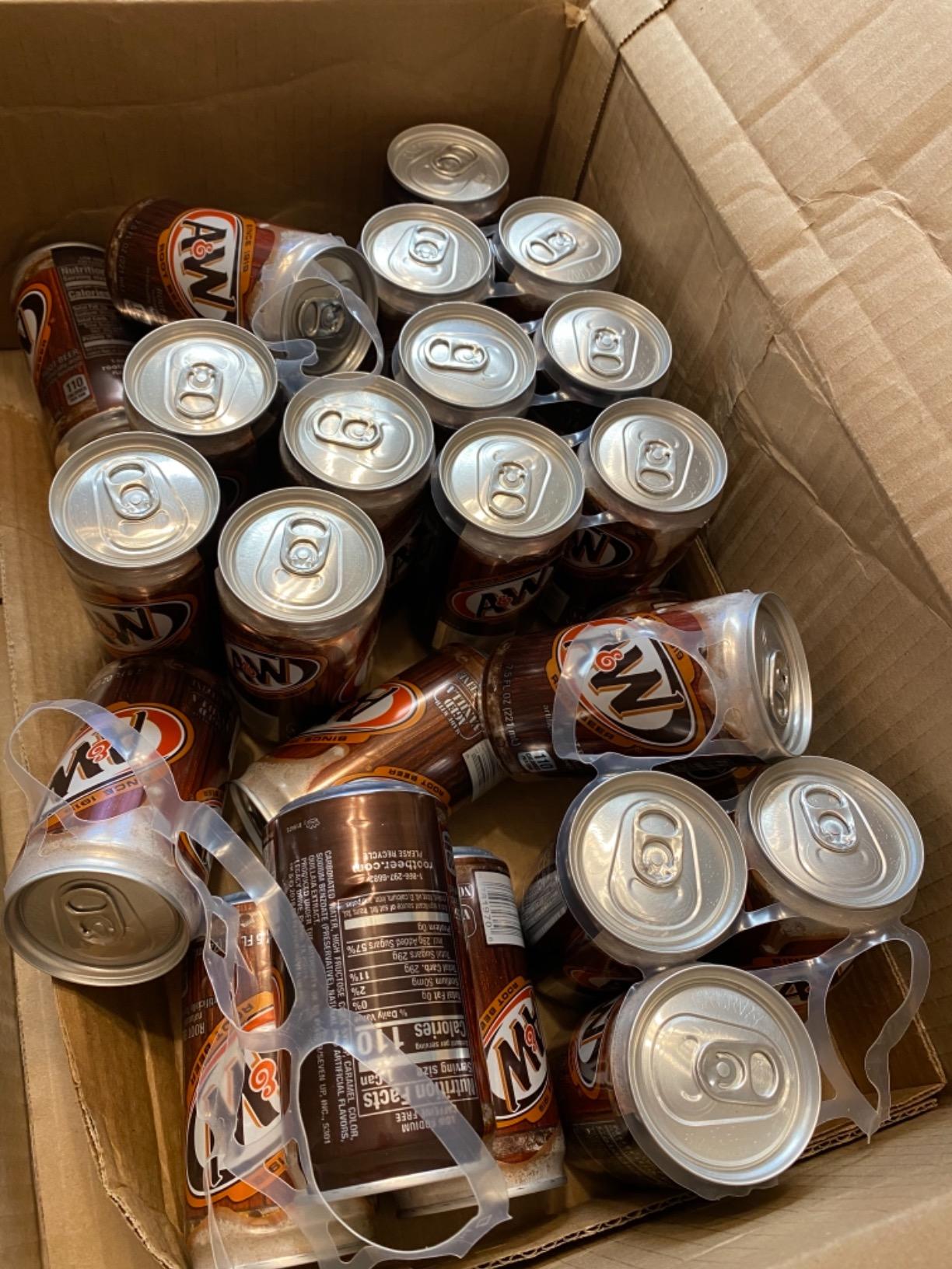 Amazon.com : A&W Root Beer Soda, Mini Cans, 10 pk, 7.5 Fl Oz : Grocery ...