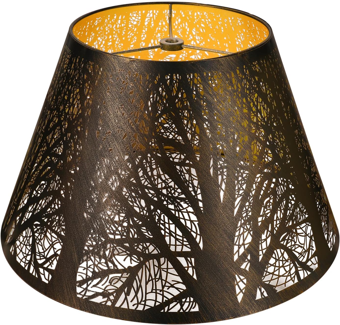 Rustic Oiled Kraft Laced Clip-On Lamp Shade - 9" - Amazon.com