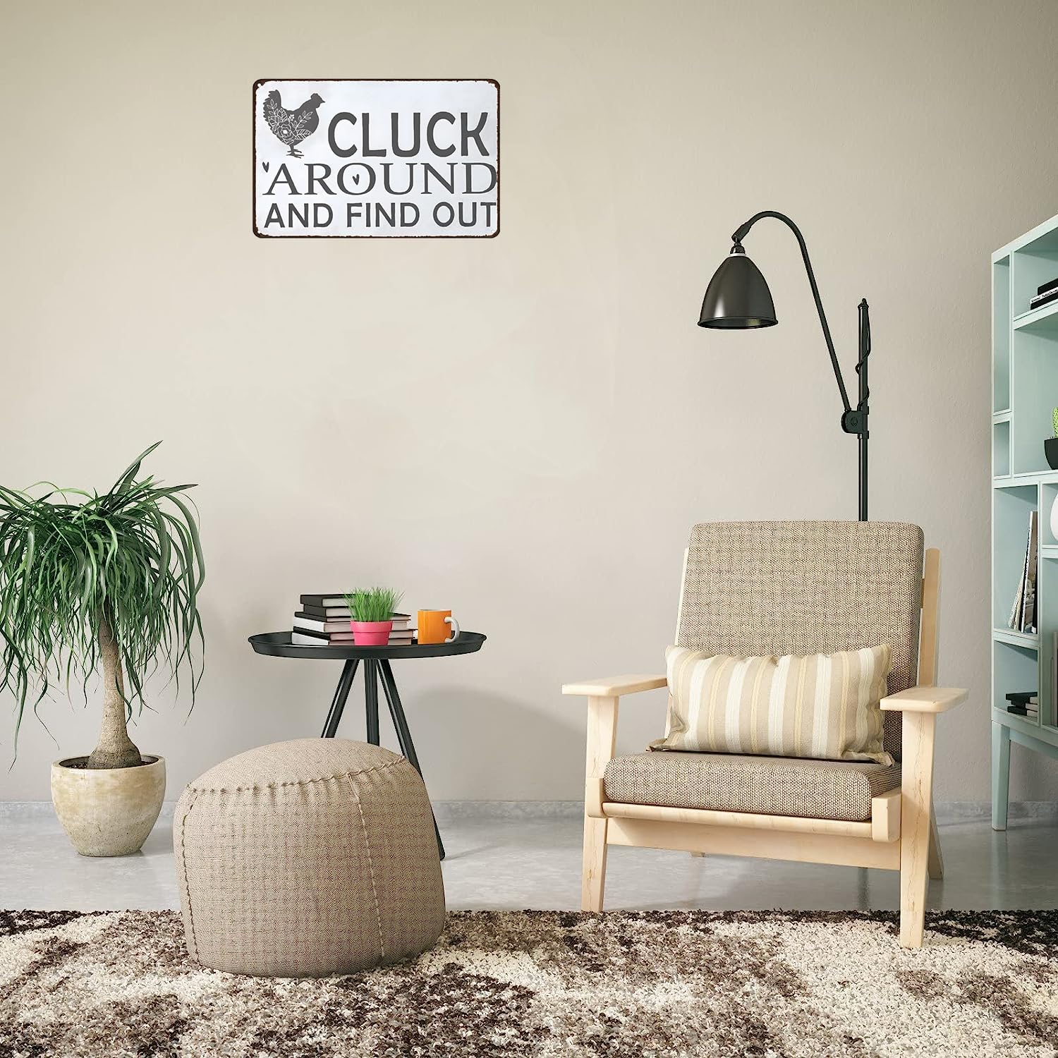 Snapklik.com : Funny Chicken Cluck Around And Find Out Tin Sign For ...