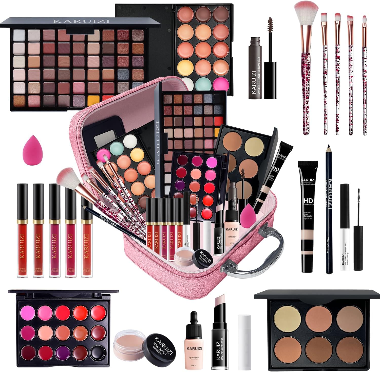 Amazon.com : Pomcral All In On Makeup Kit Makeup Set For Teens, Women ...