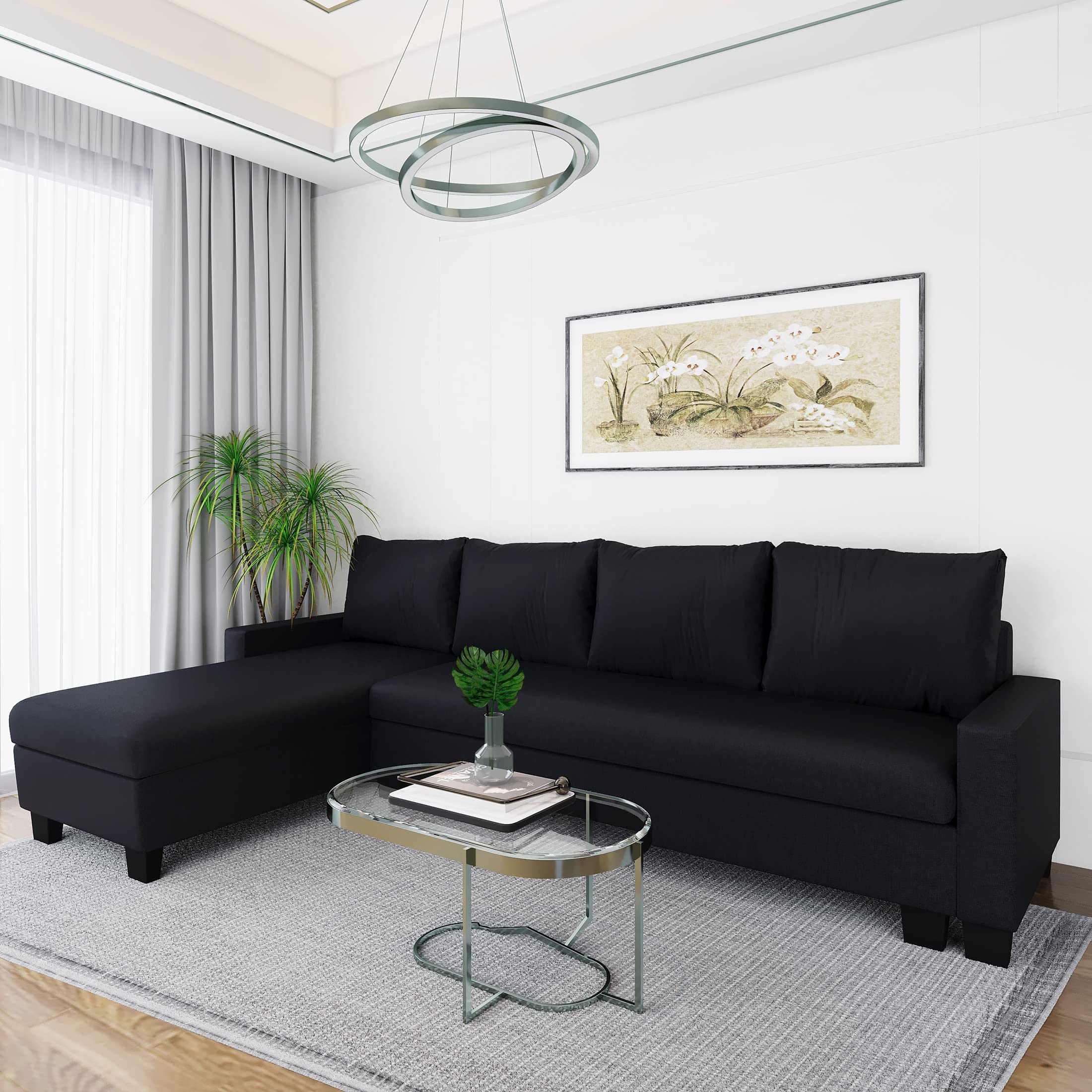 Buy ELTOP-Sofa Set 6 Seater L Shape for Living Room/Office/Hall Online ...