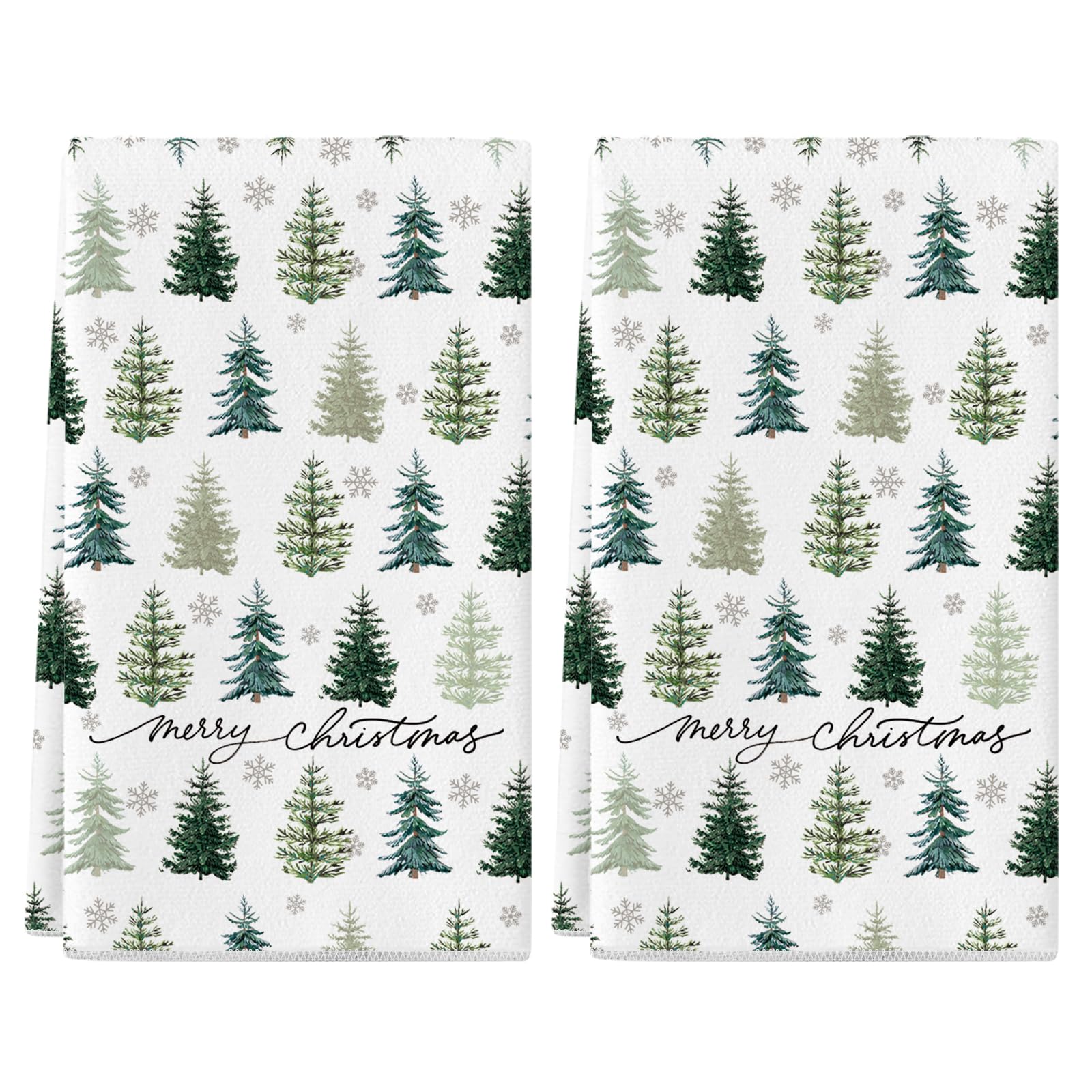 Amazon.com: Siilues Christmas Kitchen Towels Set of 2, 18x26 Inch ...