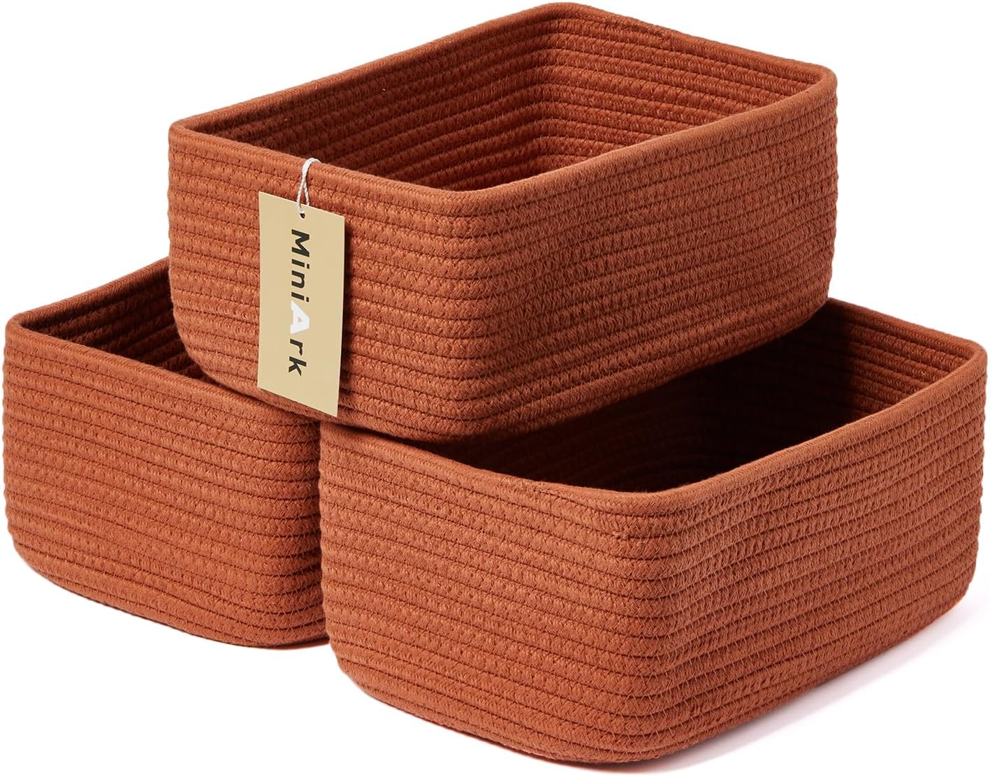 Amazon.com: MiniArk Small Storage Baskets for Organizing | Closet ...