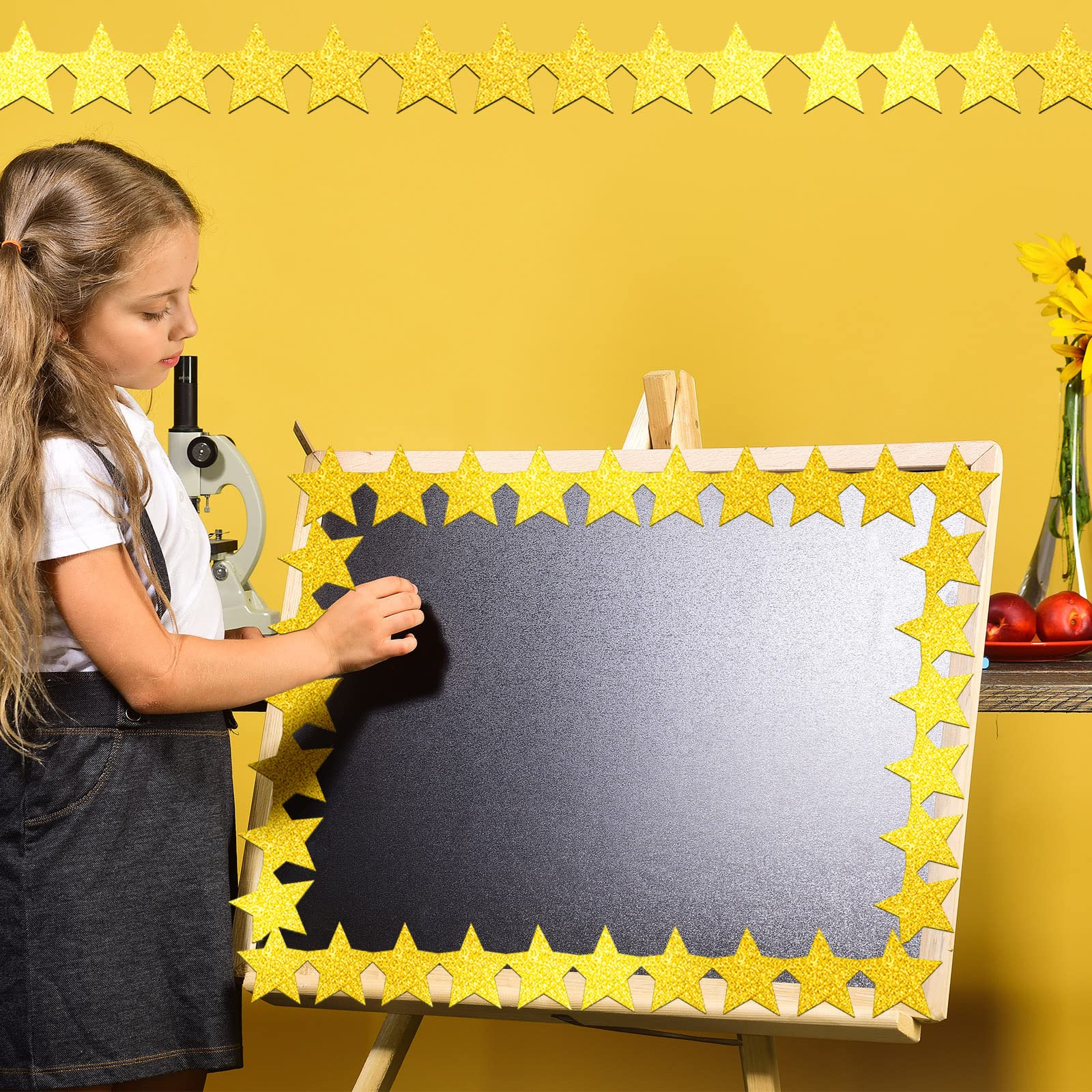 School Decor 68.9 Ft Star Bulletin Board Borders - Colorful Classroom ...