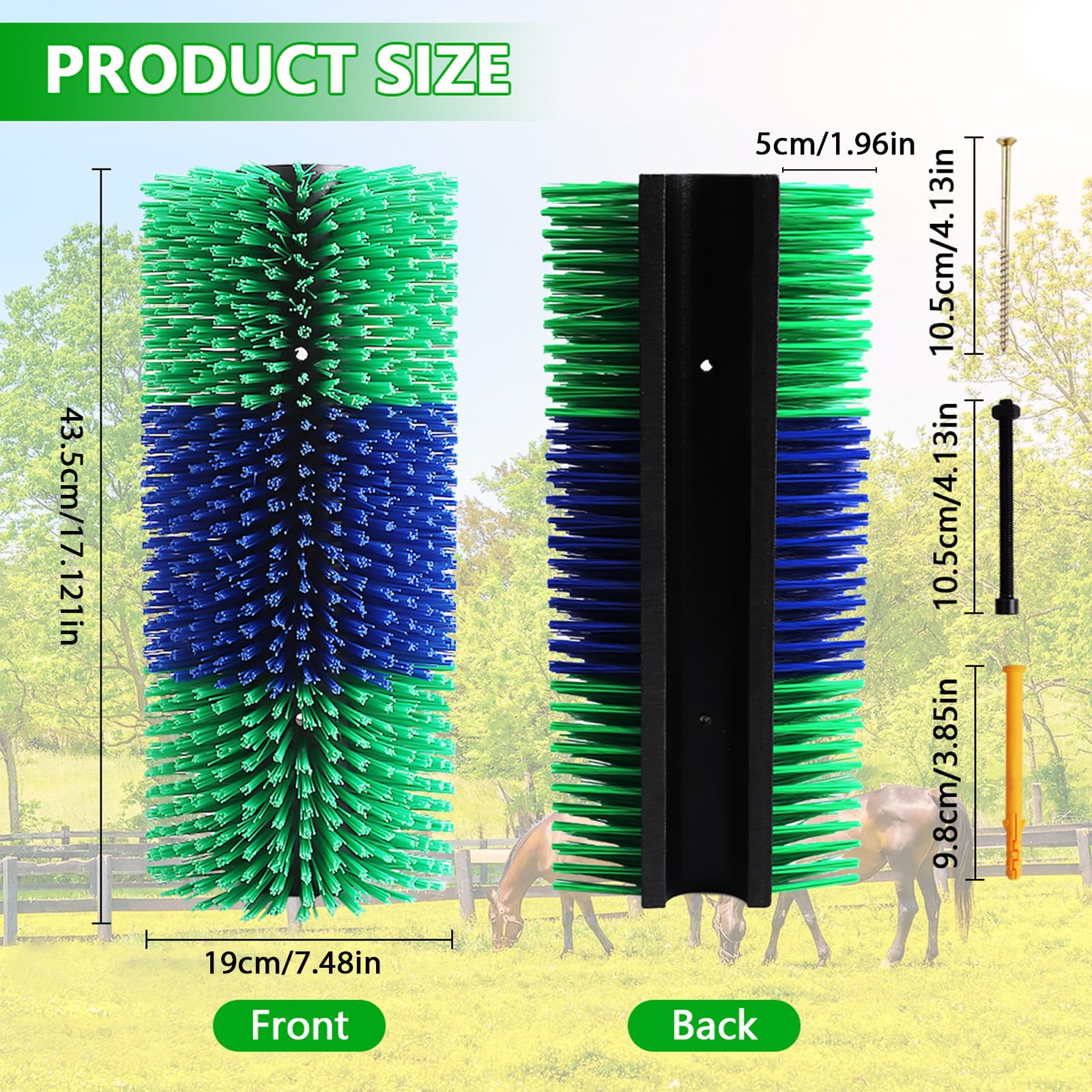 Universal Scratching Brush, Large Horse Cattle Scratchers, Horse ...