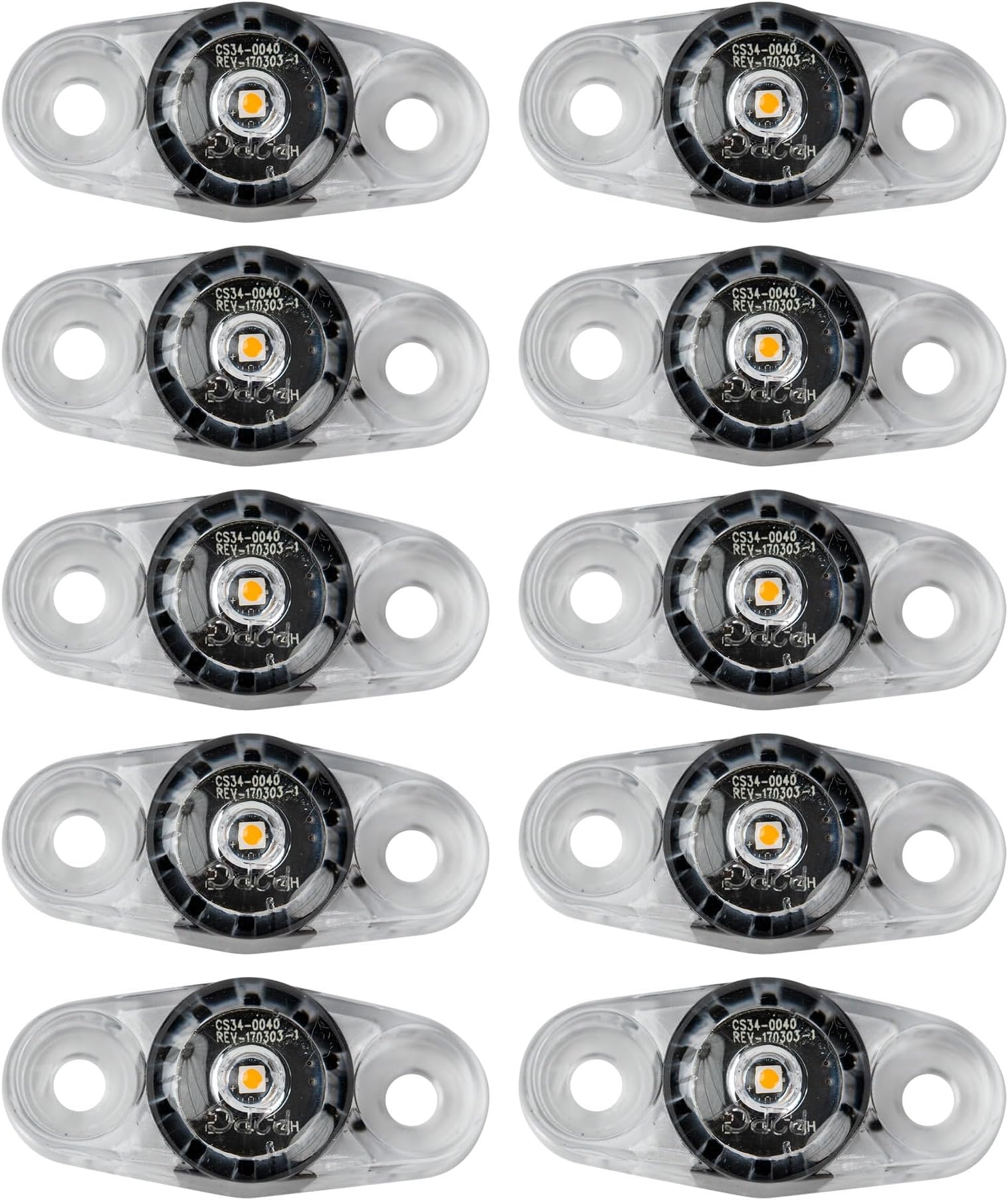 Amazon.com: The Trailer Parts Outlet - LED Amber Mini Surface PC Side ...