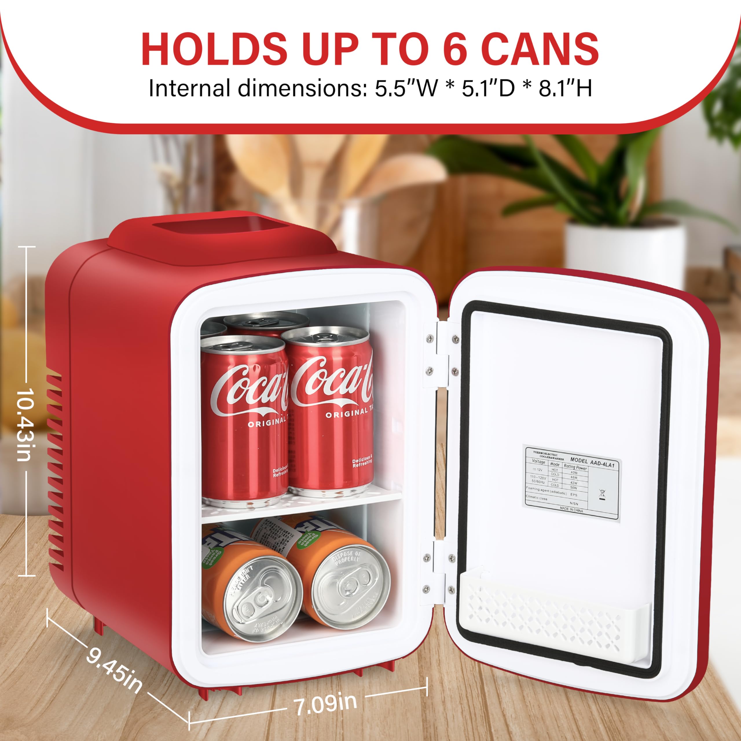 Snapklik.com : InfiniPower Mini Fridge, 4 Liter/6 Can Portable Warmer ...