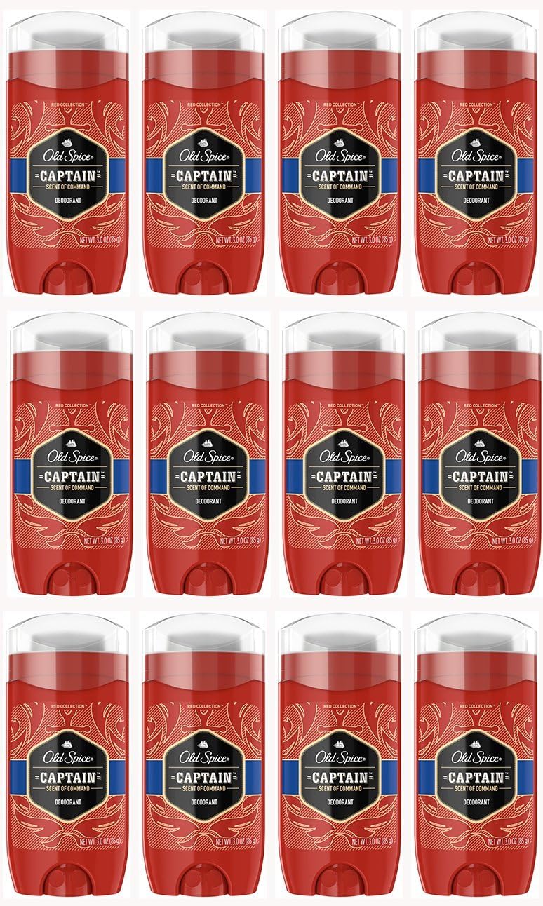 Amazon.com : Old Spice Deodorant for Men, Captain Scent, Red Collection ...