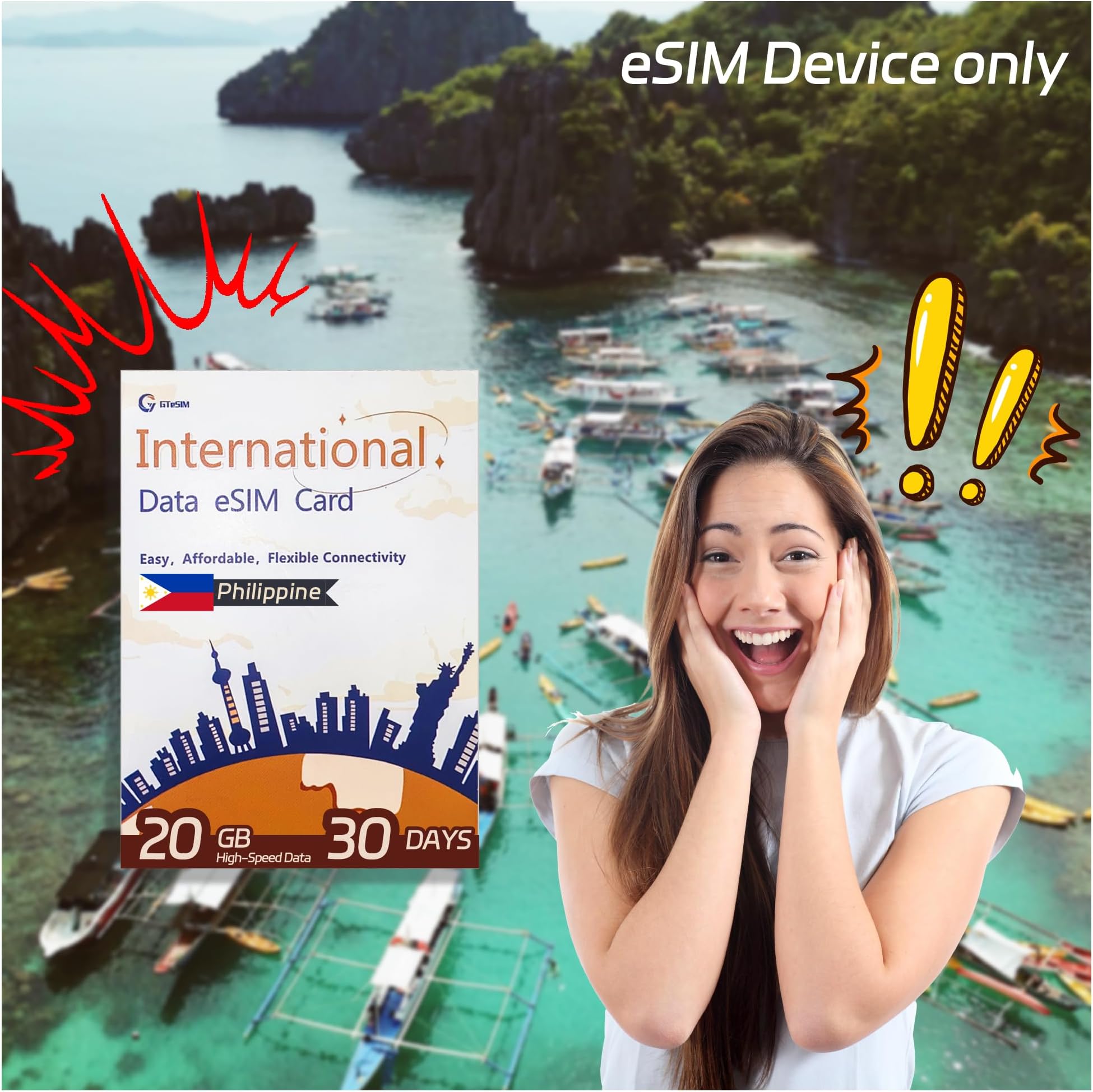 Amazon.com: Philippines eSIM : 4g/5g 20GB High-Speed Data for 30 Days | Swim, Snorkel, & Scuba ...