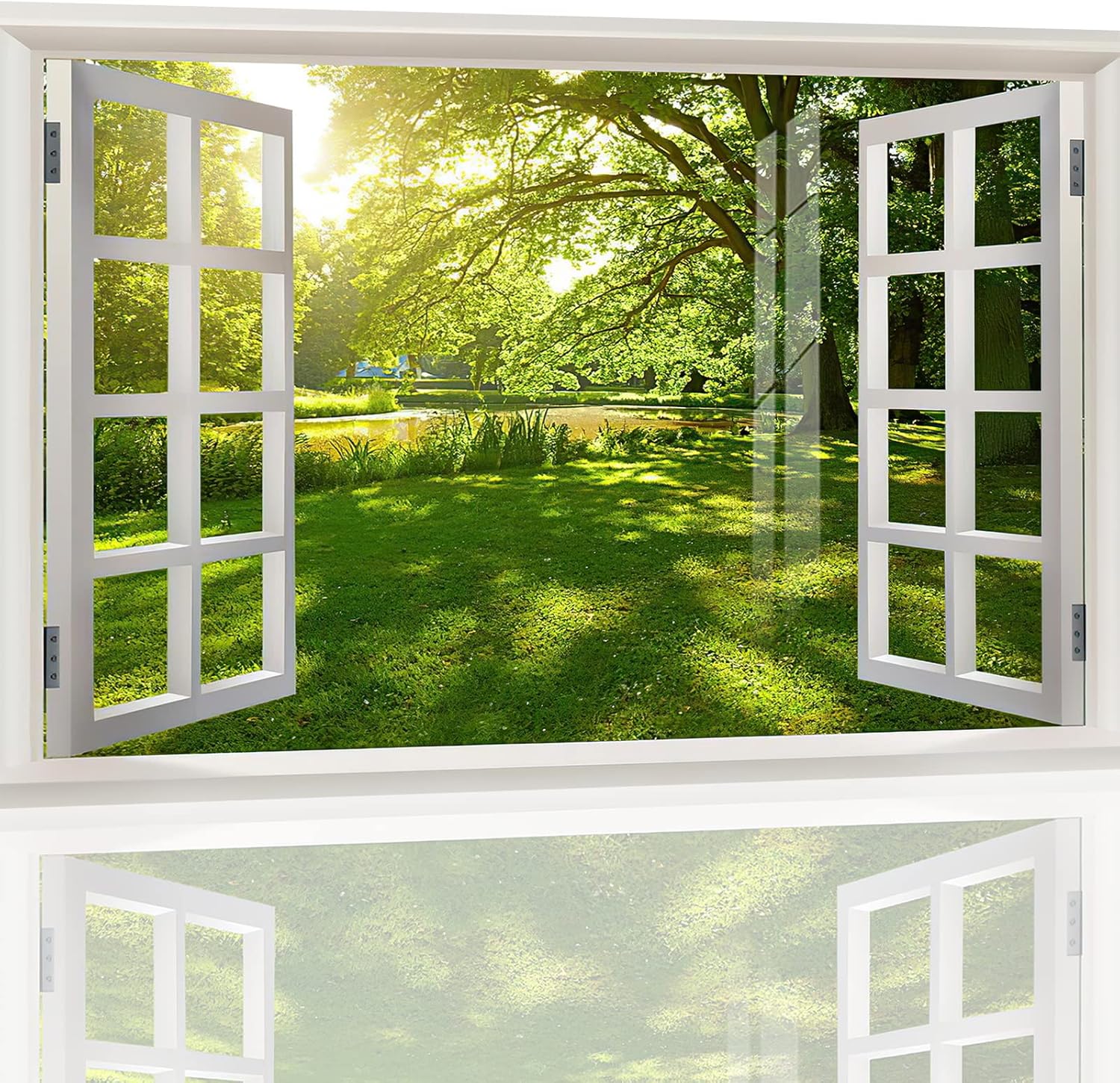 Amazon.com: Fake Window Murals-Removable Faux Windows 3D Self-Adhesive ...