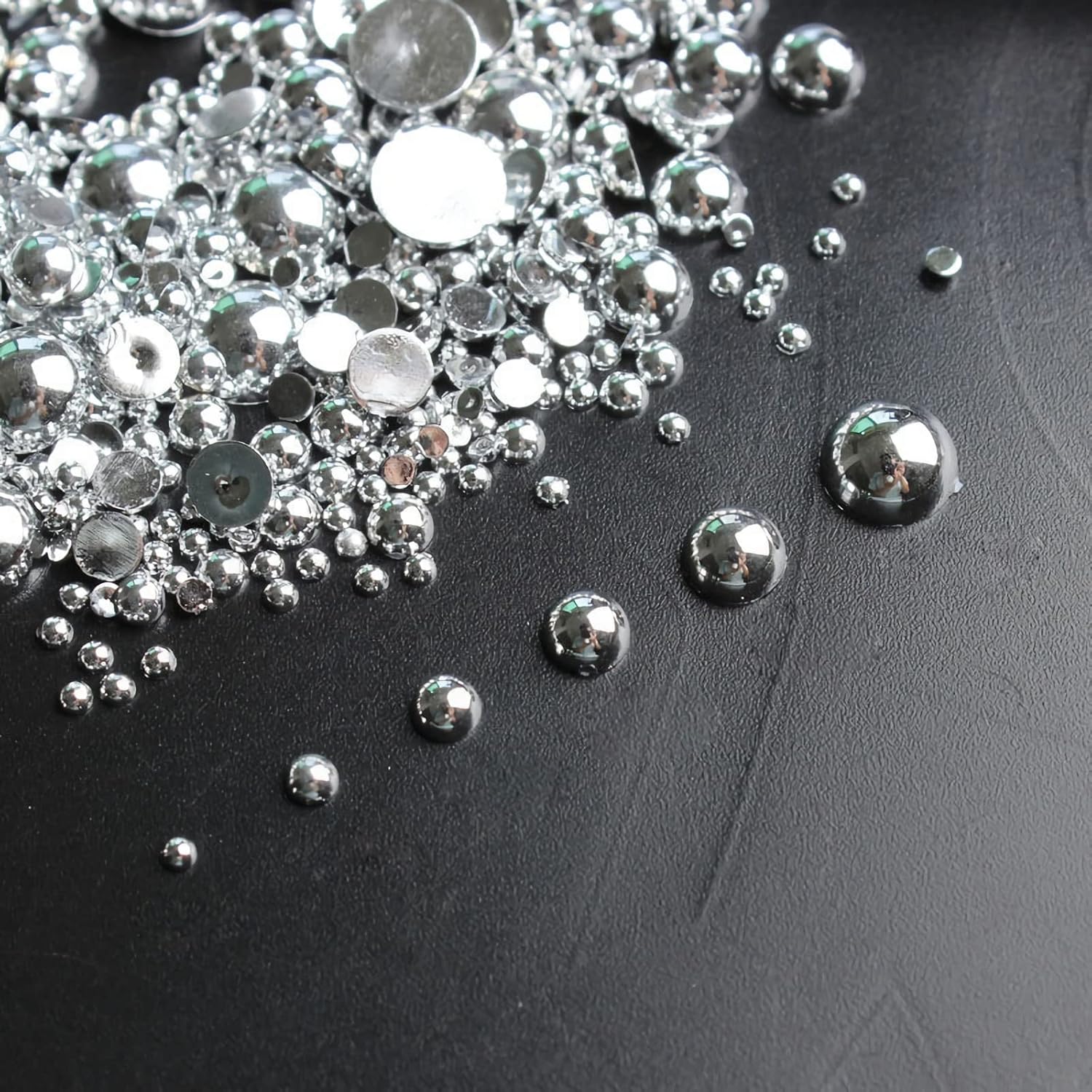 Amazon.com: Mixed Sizes 2mm-8mm 1000pcs Imitation Pearls Half Ball ...