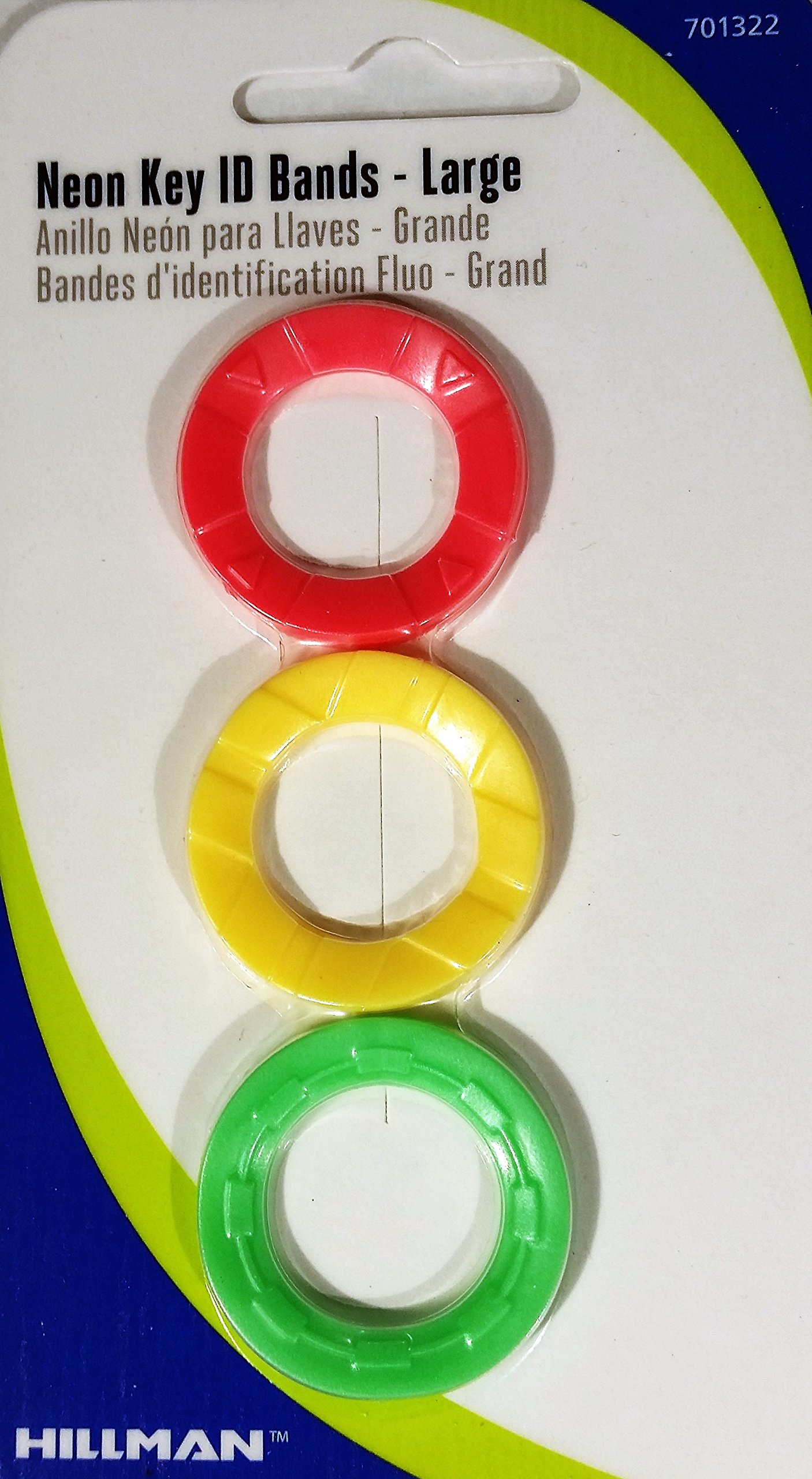 Amazon.com: Hillman Key Id Band,Large Neon : Office Products