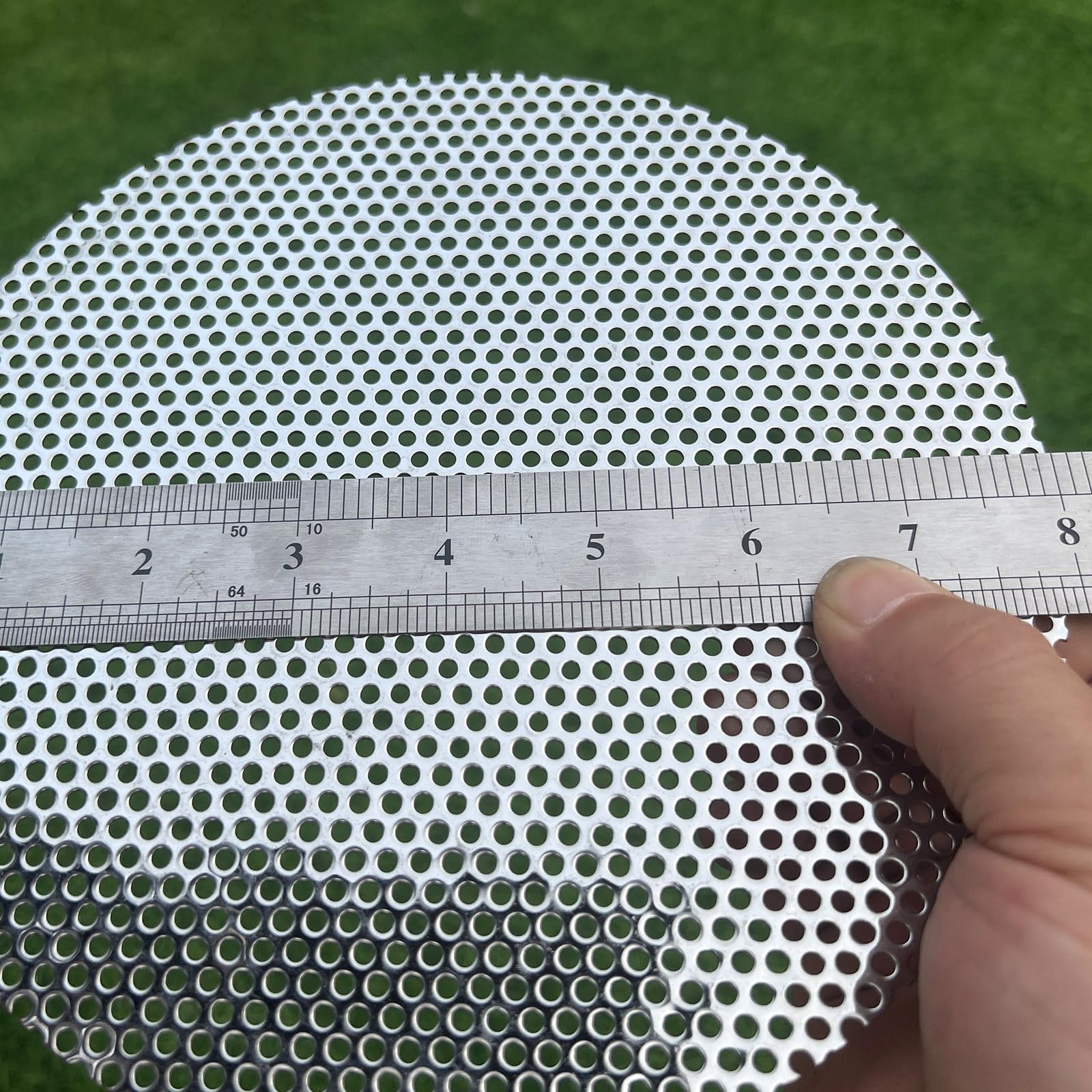 Snapklik.com : FengYoo 8" Diameter Round Slices Perforated Metal Sheets ...