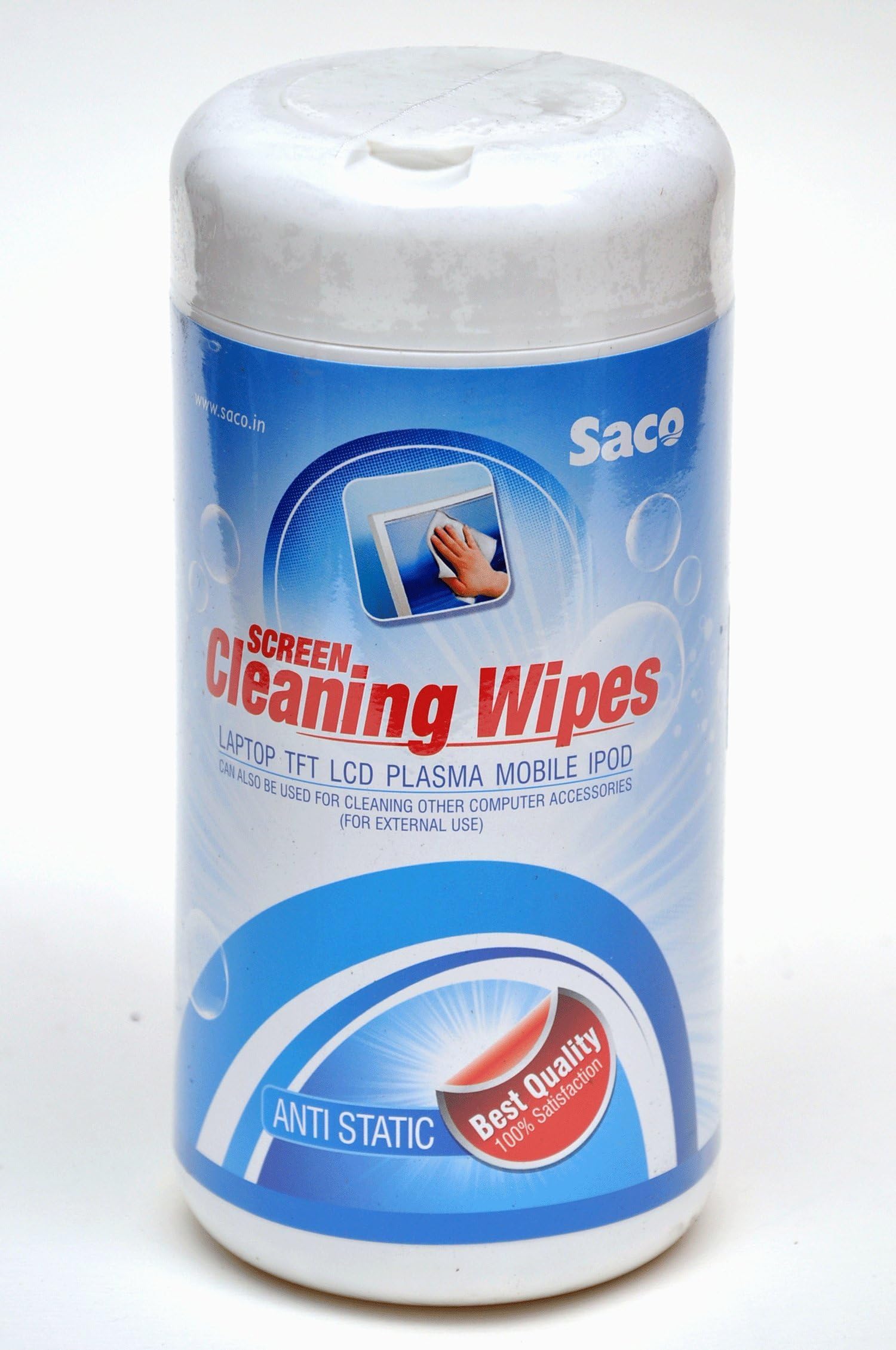 Saco Screen Cleaning Wipes for All Brands Laptop, PC monitor and ...