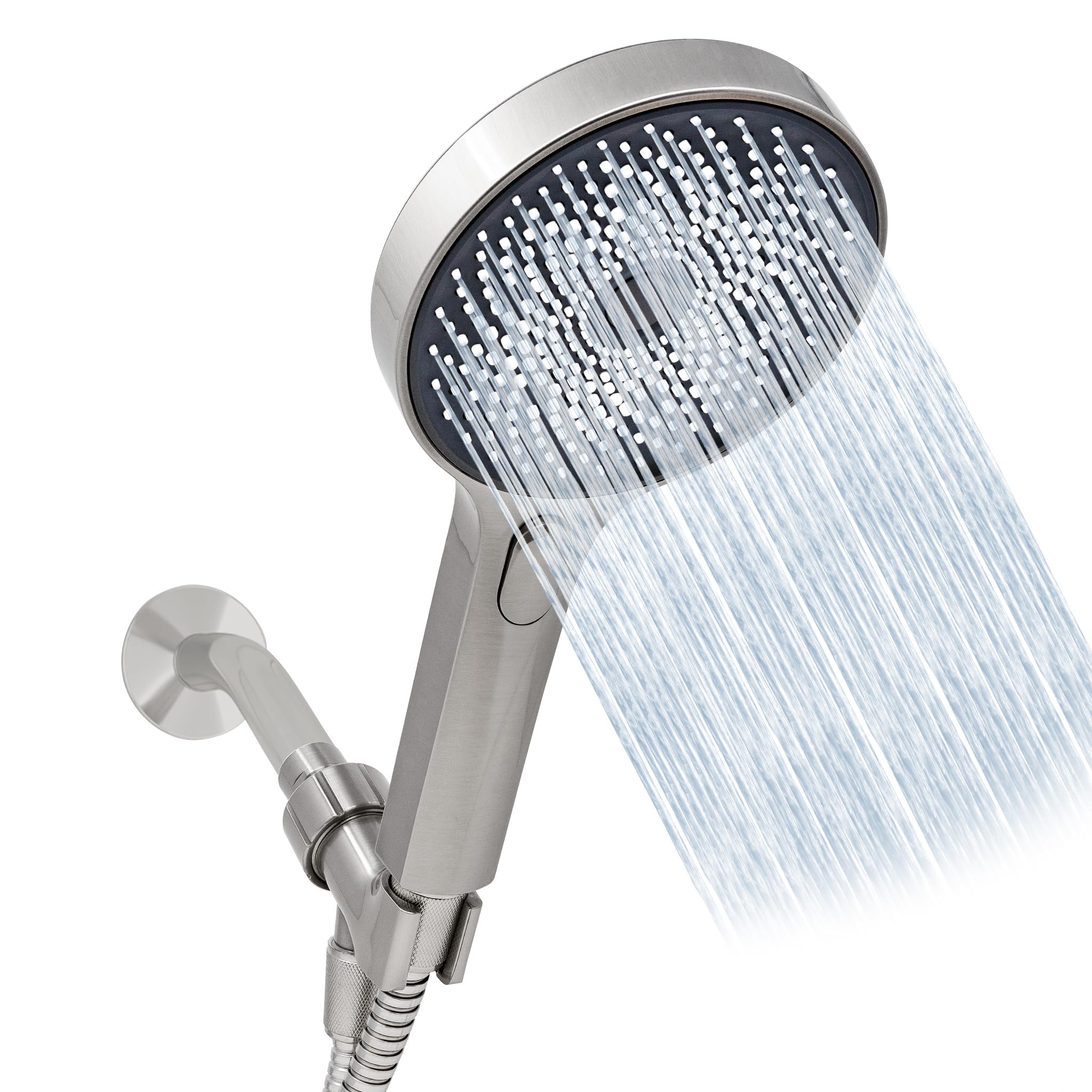 Metpure High-Pressure Handheld Shower Head with Easy Clicker - Multiple ...