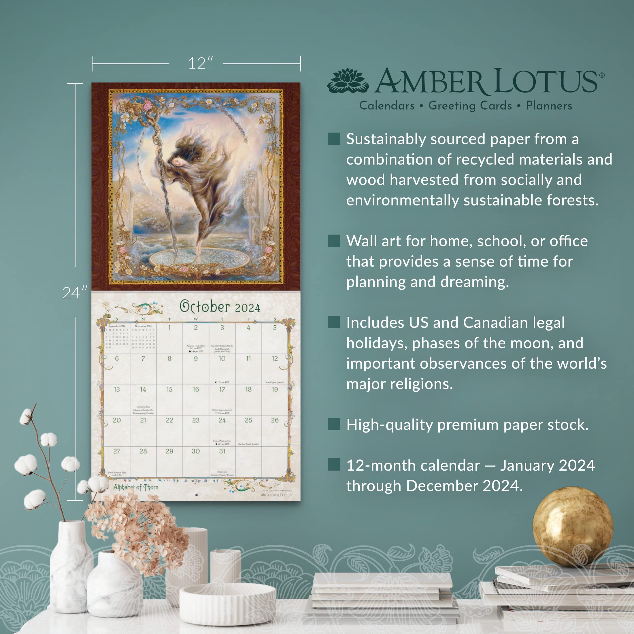 Snapklik.com : Women Of Myth & Magic 2024 Fantasy Art Wall Calendar By ...