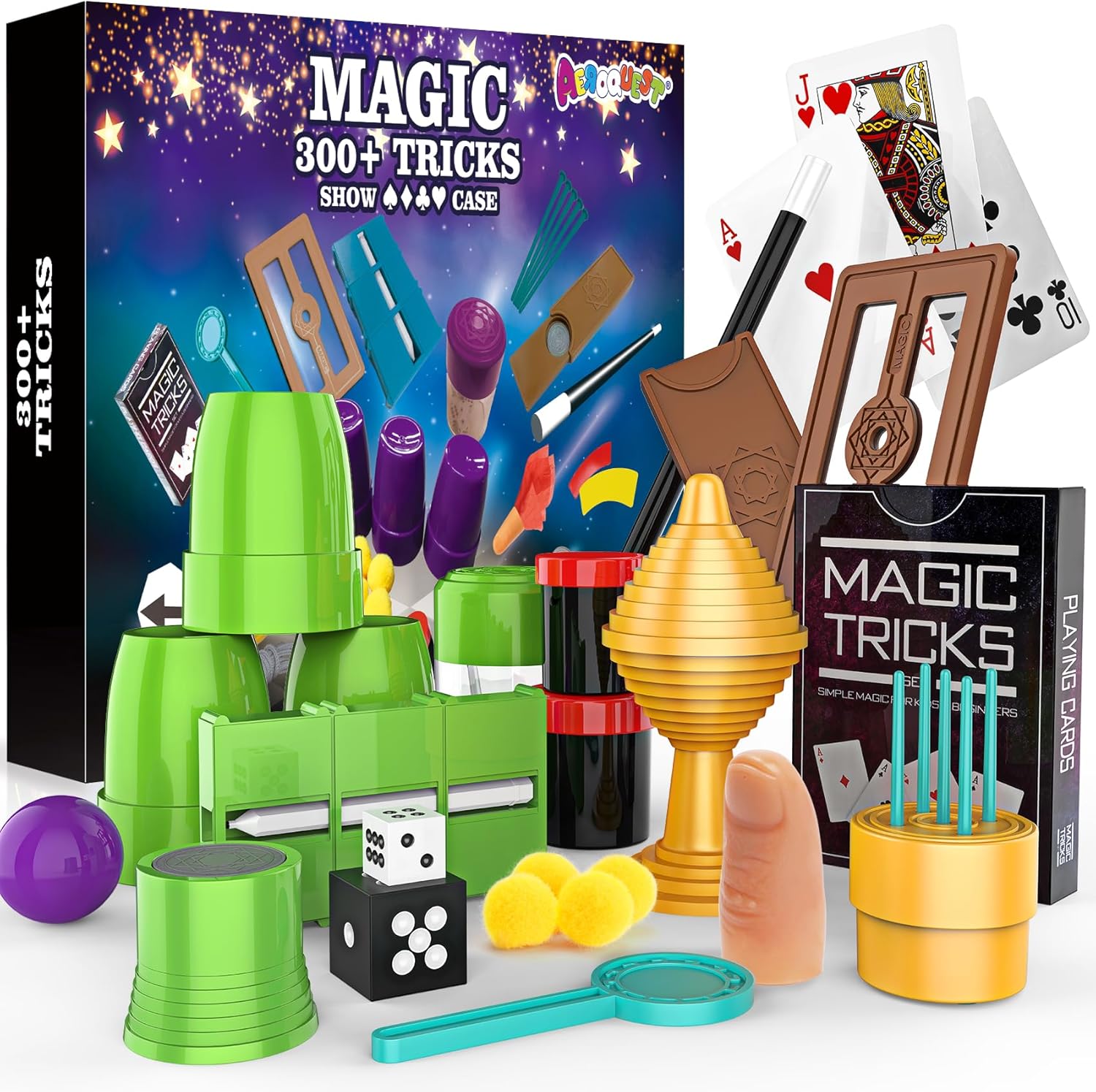Amazon.com: AEROQUEST Magic Kit for Kids, 300+ Magic Tricks Perfect Toy ...