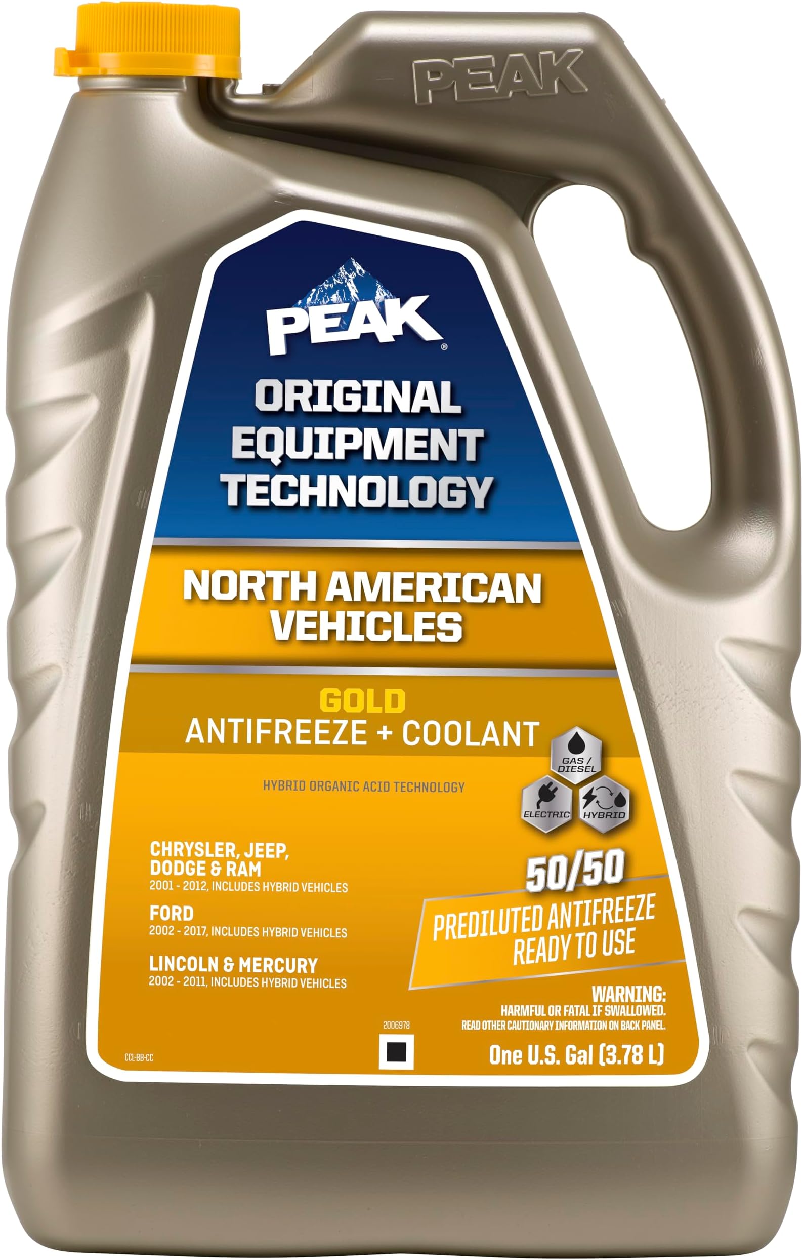 Amazon.com: CAT 238-8649 Extended Life Coolant 50/50 Premix - Red (5 ...