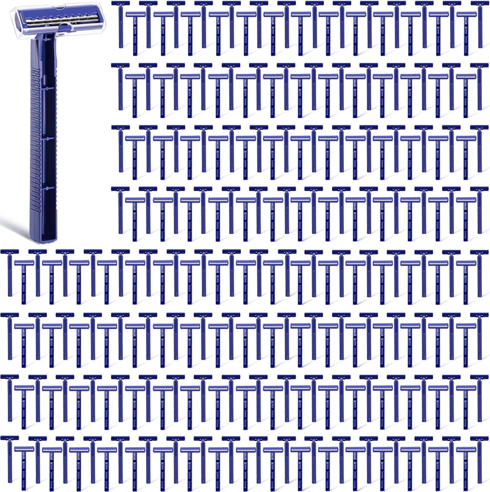 Amazon.com: Chumia Twin Blade Razors for Men Stainless Steel Disposable ...