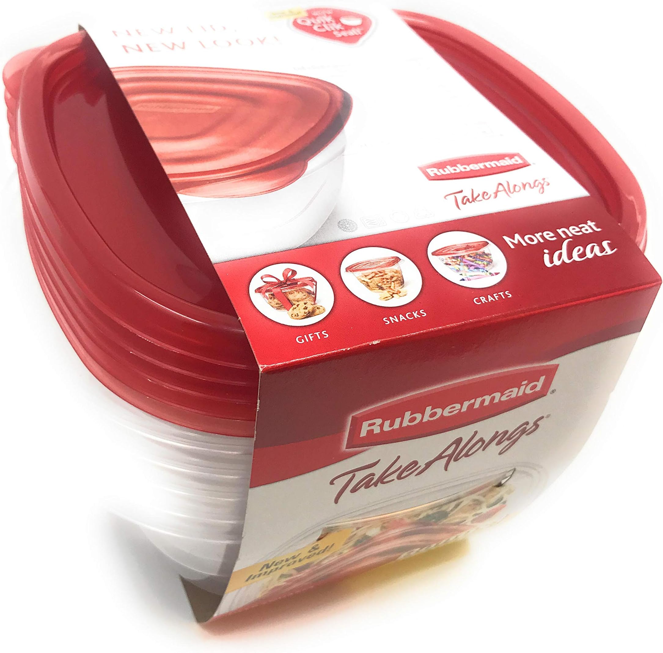 Amazon.com: Rubbermaid TakeAlongs Food Storage Container, Square, Deep ...
