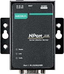 Amazon.com: MOXA NPort 5150-1 Port RS-232/422/485 Serial Device Server : Electronics